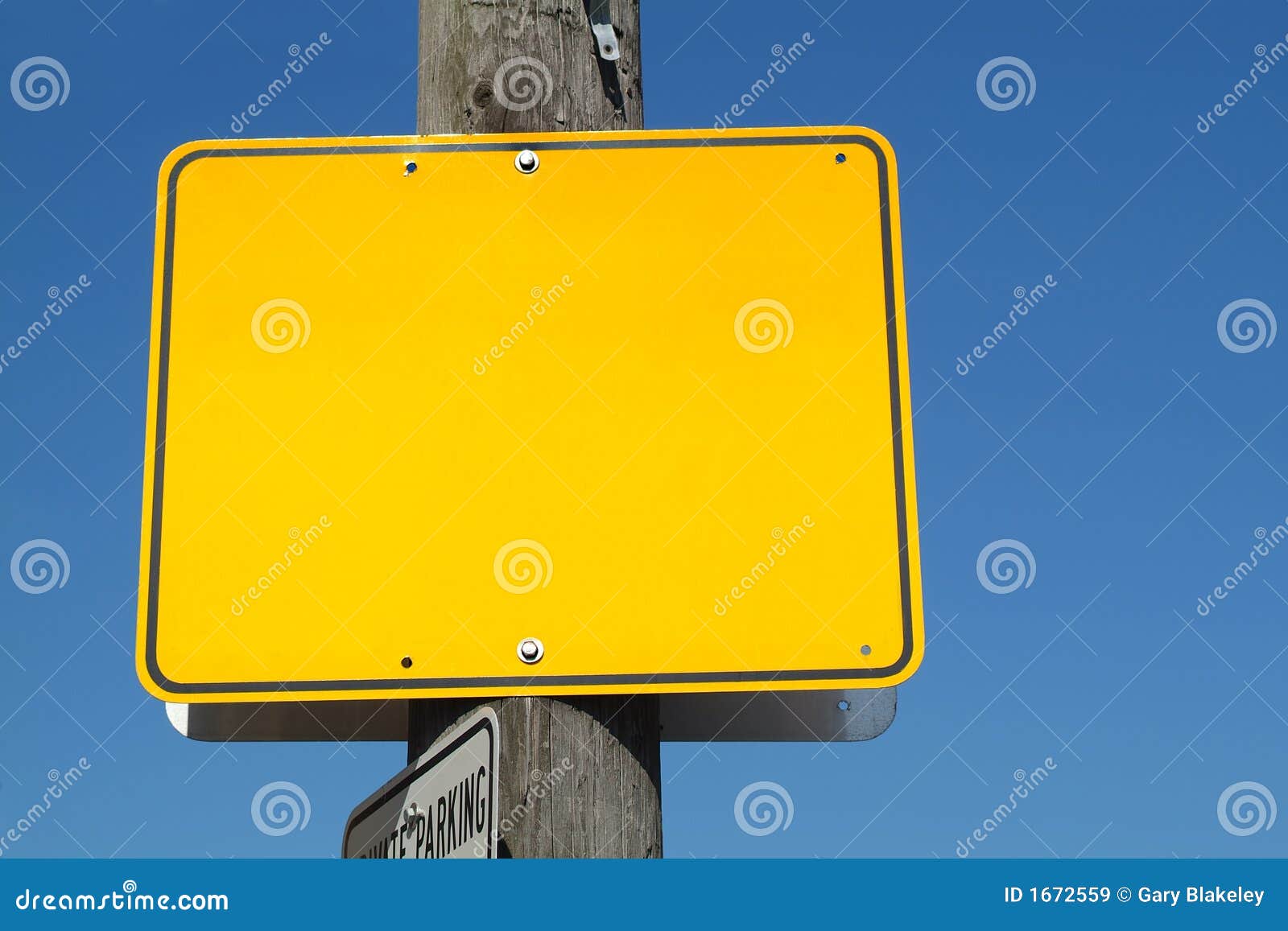 Yellow Sign stock image. Image of drive, restricted, clean - 1672559