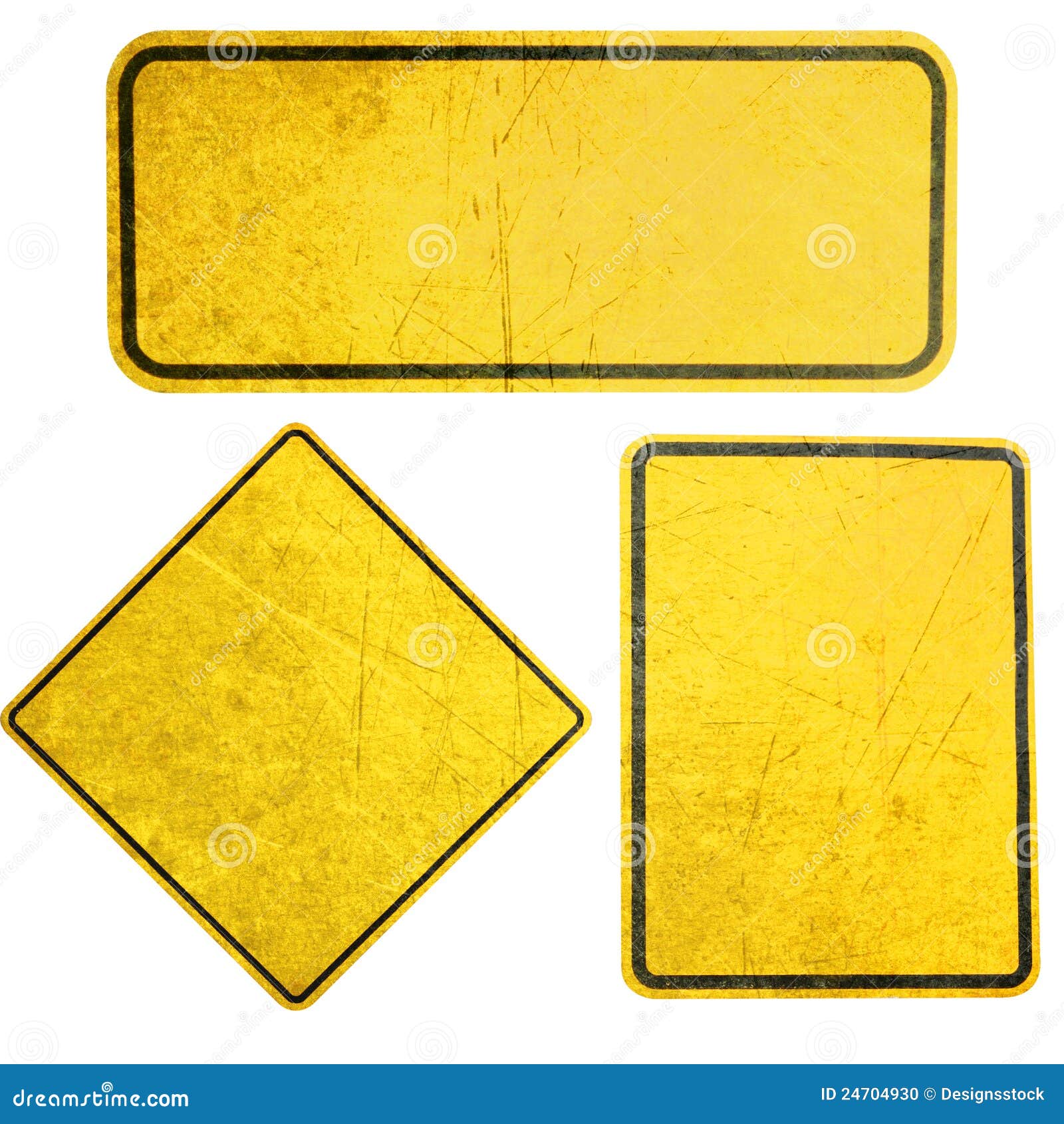 Yellow Sign That Reads Caution Wet Floor Standing In Clean Empty School ...