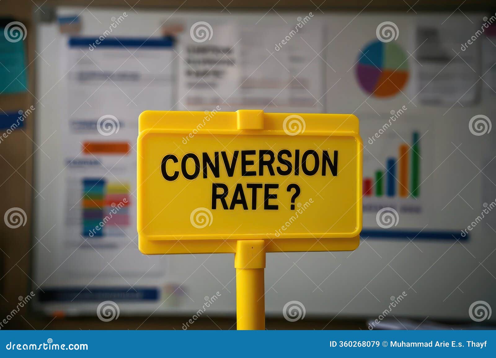 Conversion Rate Concept with Infographic Background Stock Illustration ...