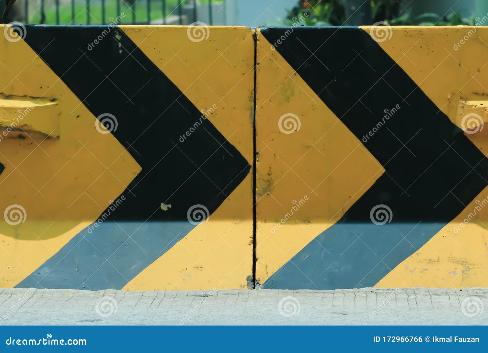 Yellow Sign Turn Right at the Street Stock Photo - Image of vehicle ...