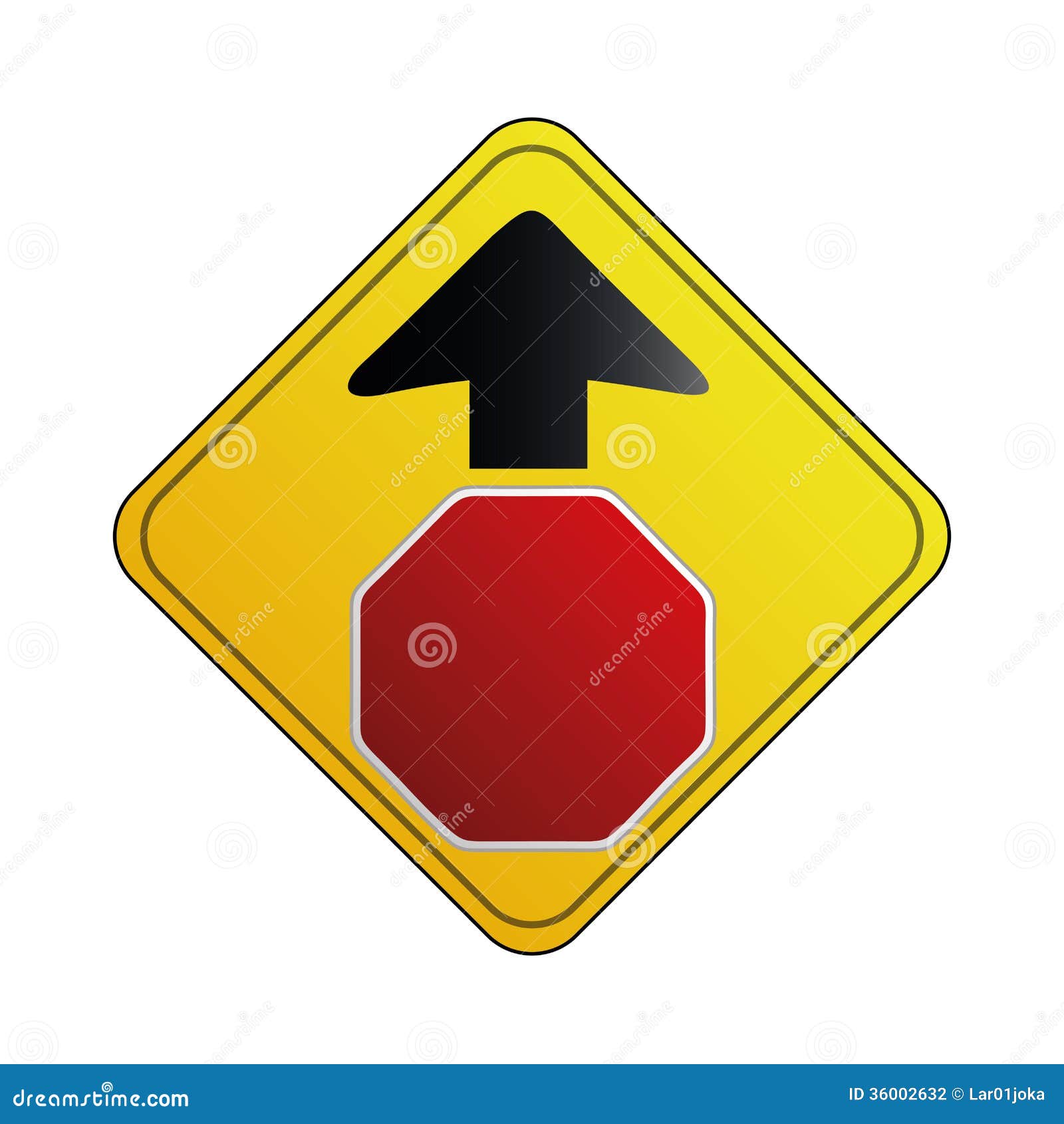 Yellow signal stock vector. Illustration of forbid, guidance - 36002632