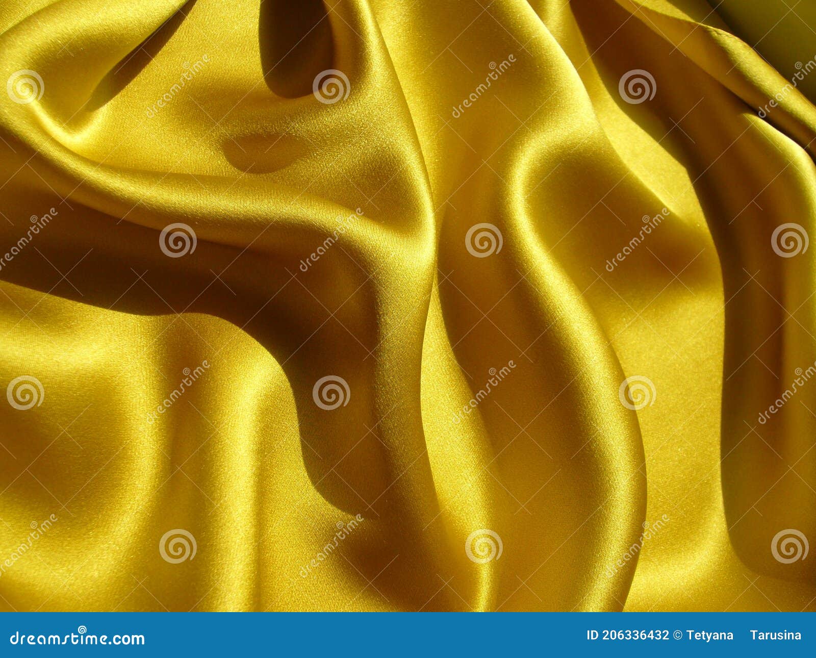 Yellow Silk Fabric. Natural Silk Stock Photo - Image of pattern, hand ...