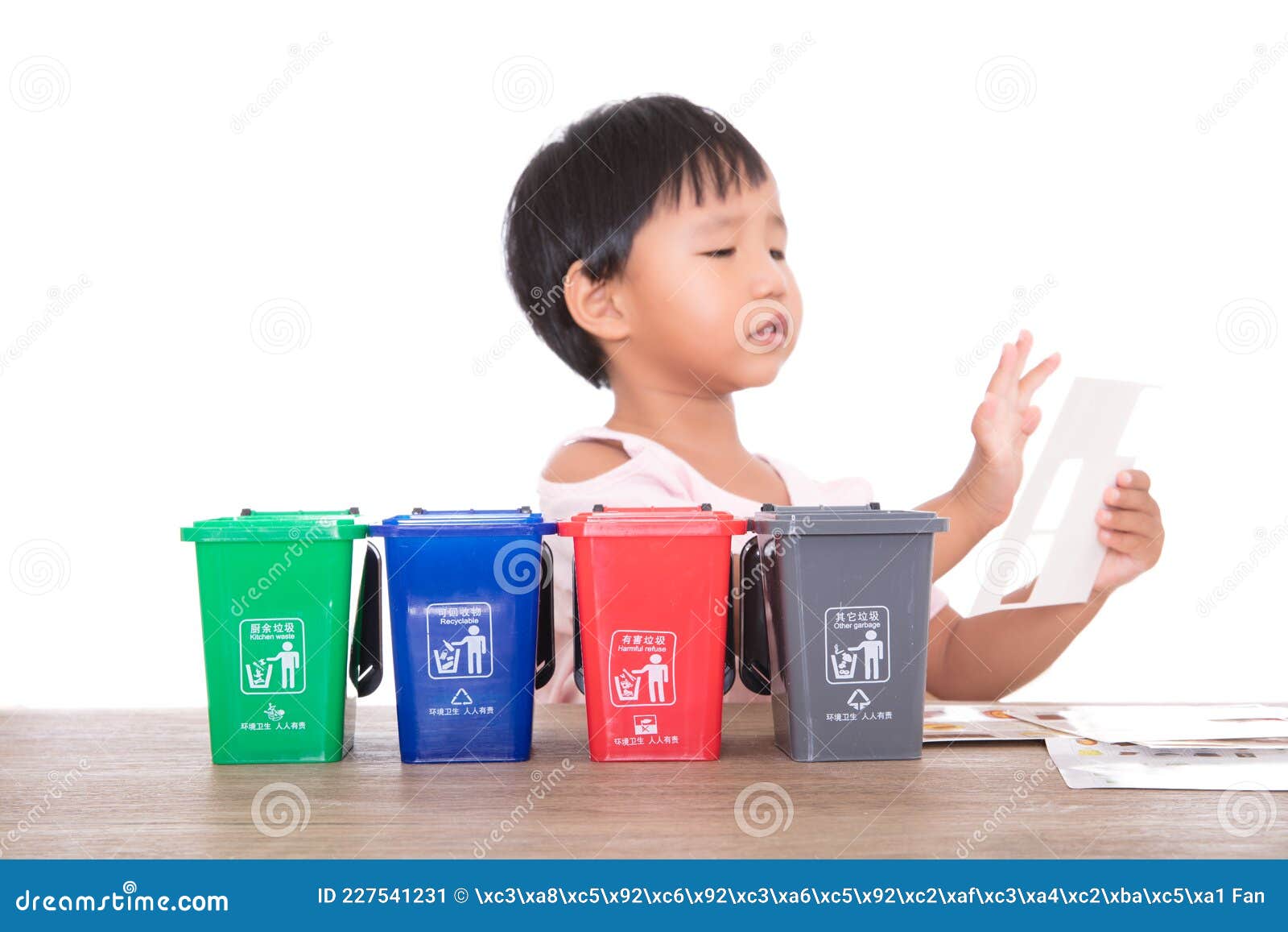 Garbage Classification Gray Other Garbage Trash Bin Model Stock Photo ...