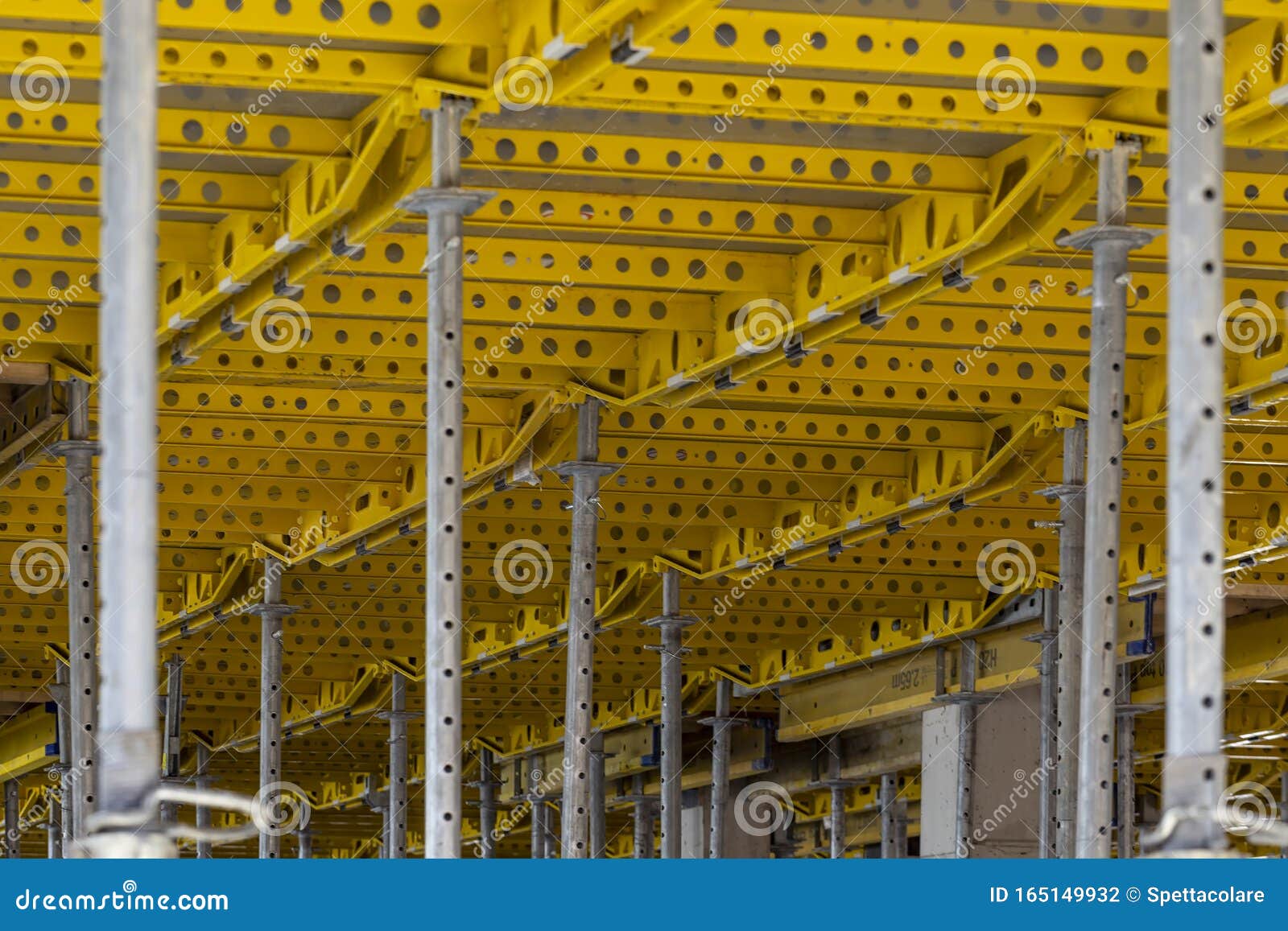 Slab Formwork For Concrete Pouring. Concrete Slab Construction For ...