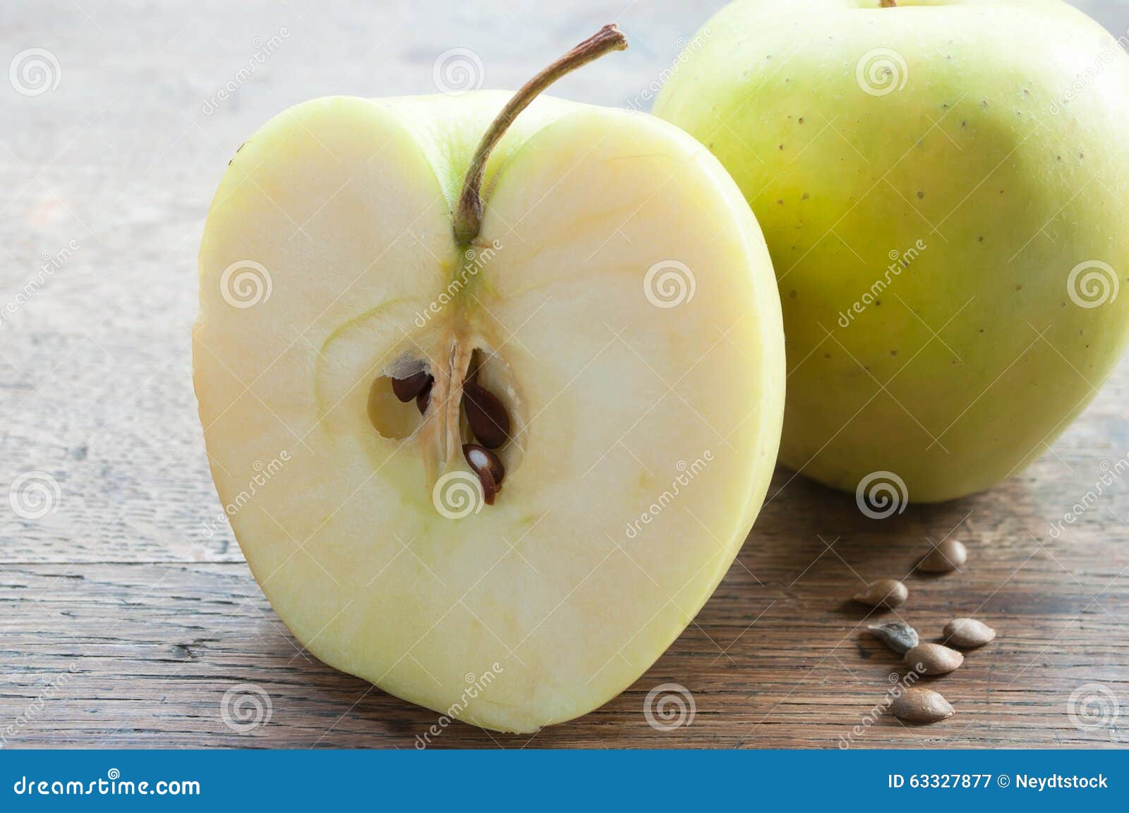 Yellow sliced apple stock image. Image of fresh, home - 63327877