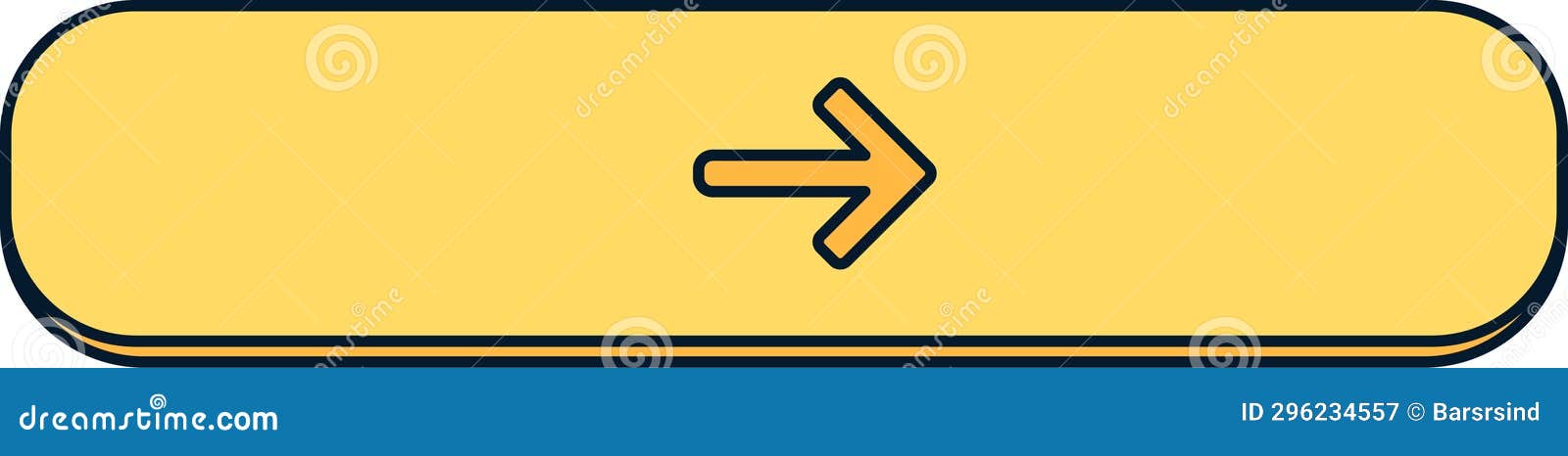 Yellow Slider Switch with Arrow Direction Symbol Stock Vector ...