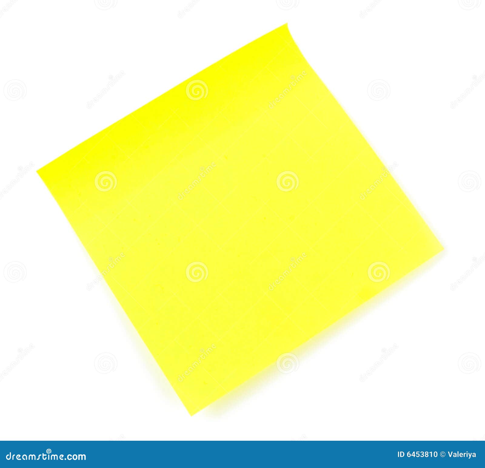 Yellow small sticky note stock photo. Image of note, objects - 6453810