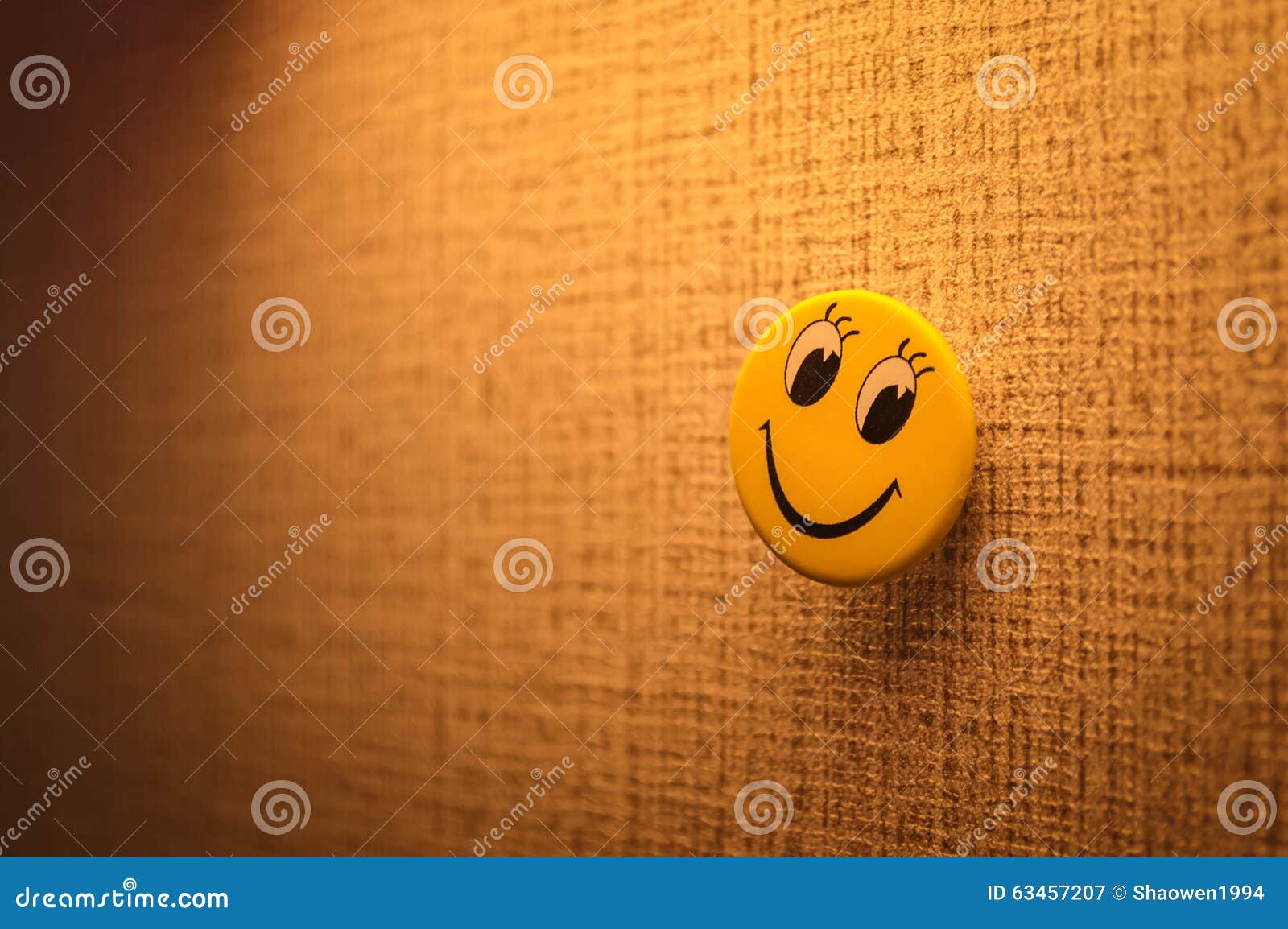 Yellow Smile Face on Canvas Texture Stock Image - Image of mesh ...