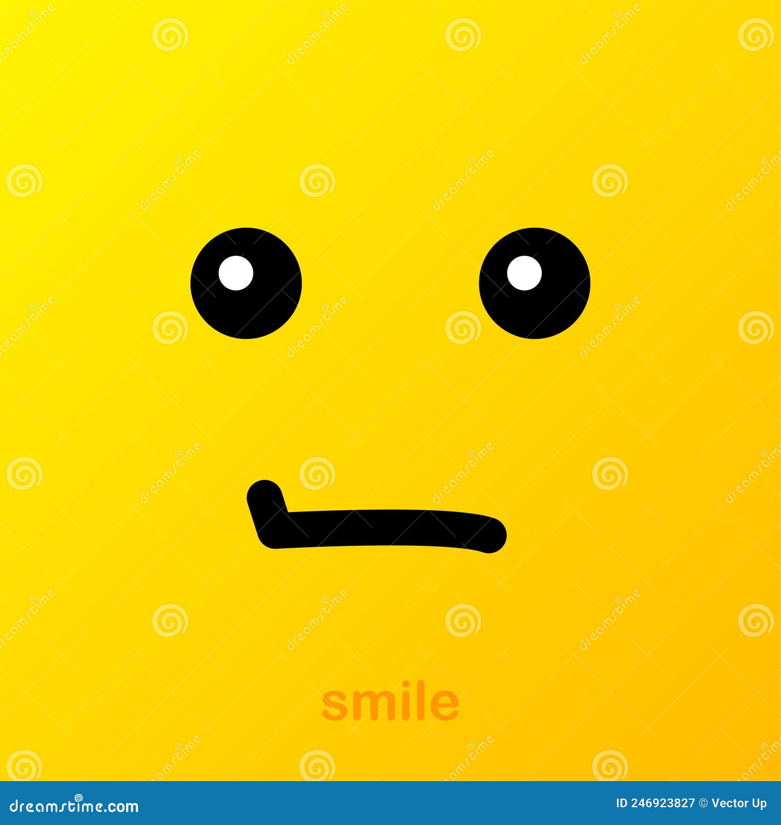 Yellow Smile. Smile Icon. Vector Emoticon Set. Vector Background Stock ...