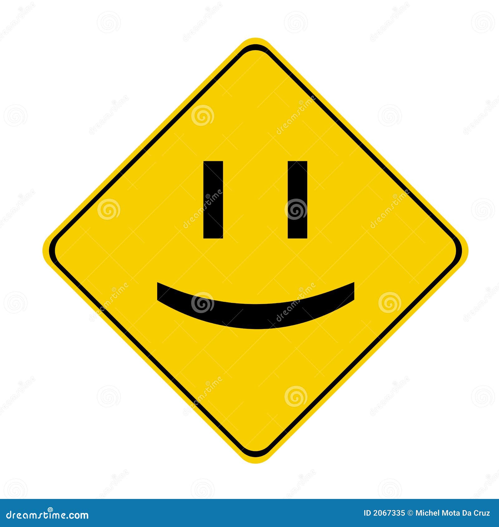 Yellow smile sign stock illustration. Illustration of sign - 2067335