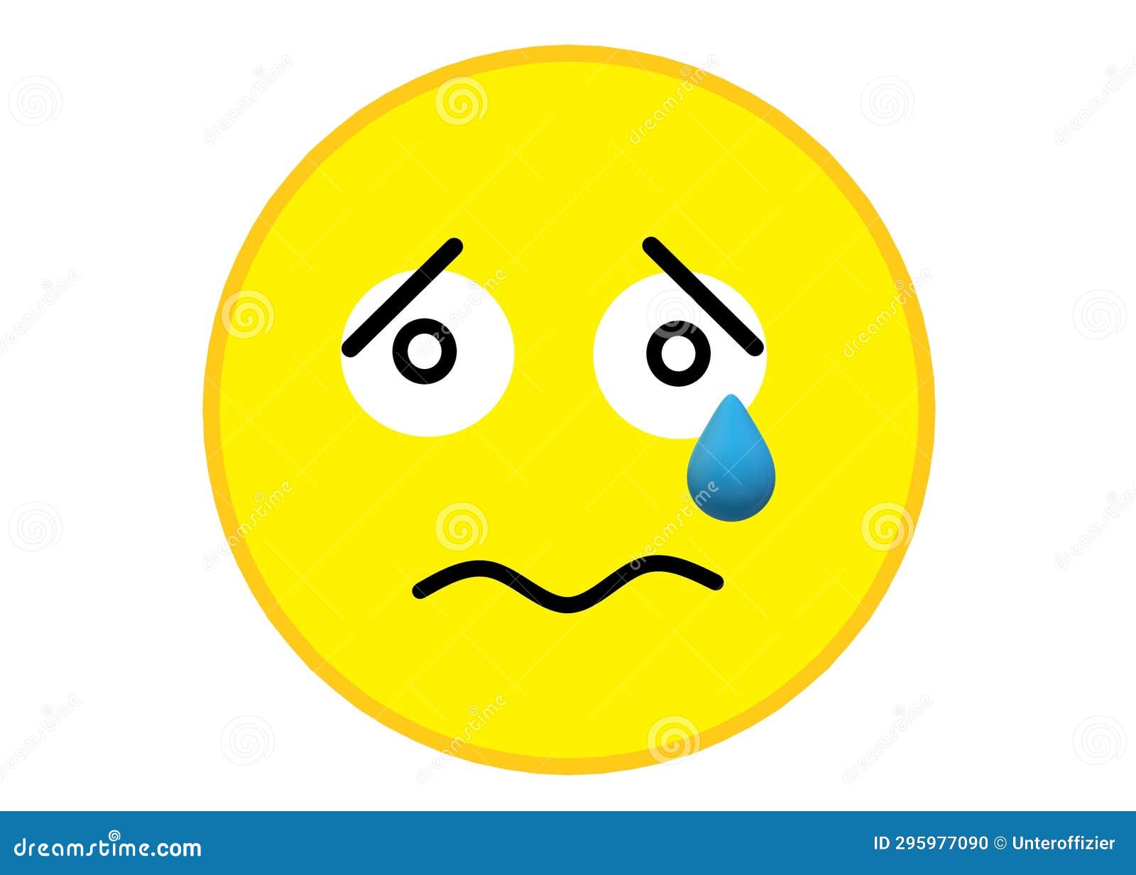 Yellow Crying Laughing Face Emoji Isolated Vector | CartoonDealer.com ...