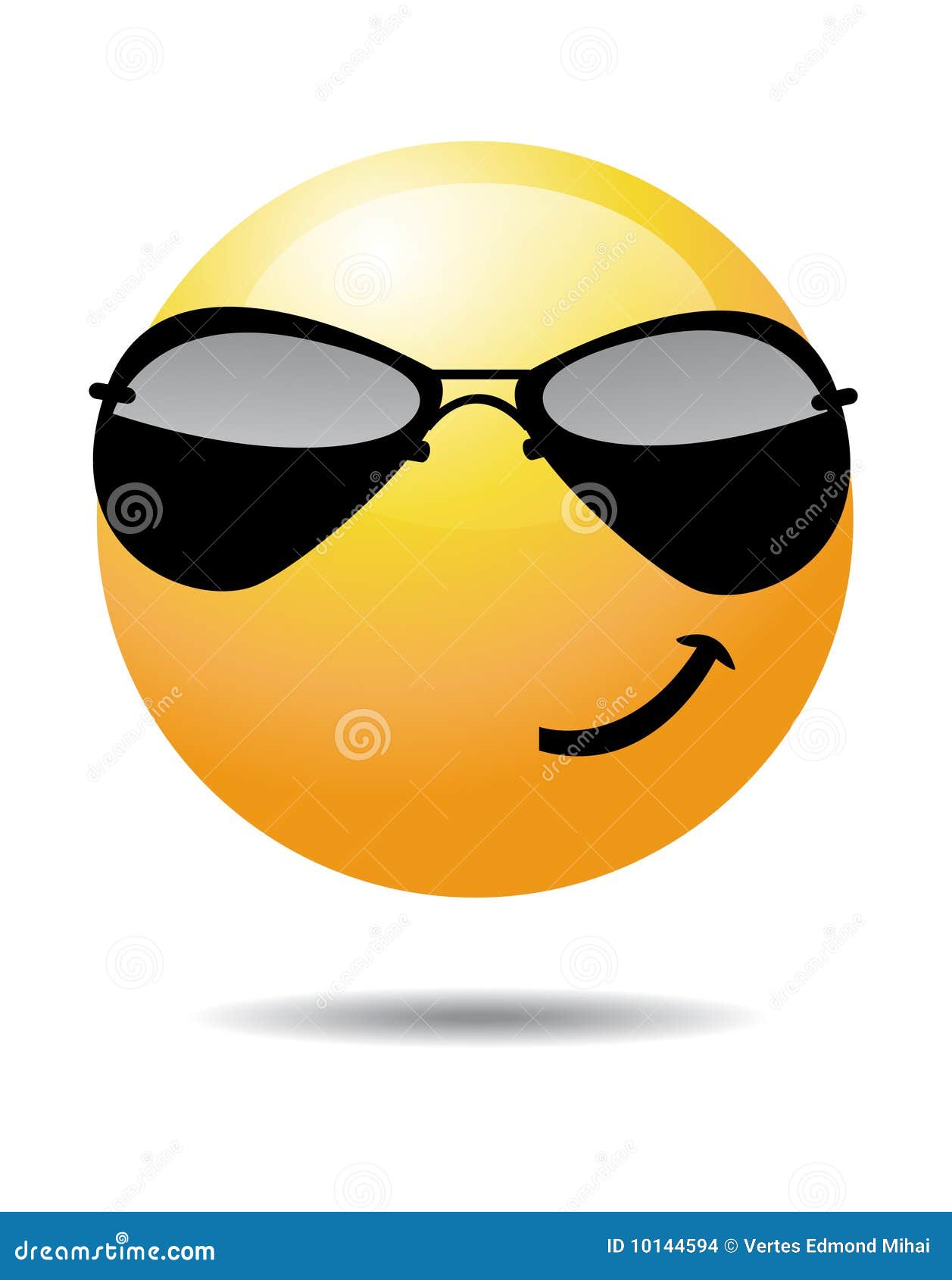 Yellow smiley face stock vector. Illustration of friendliness - 10144594