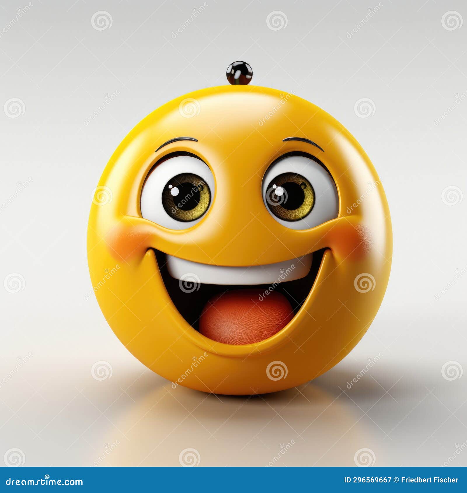A Yellow Smiley Face with a Big Smile on it S Face Stock Illustration ...