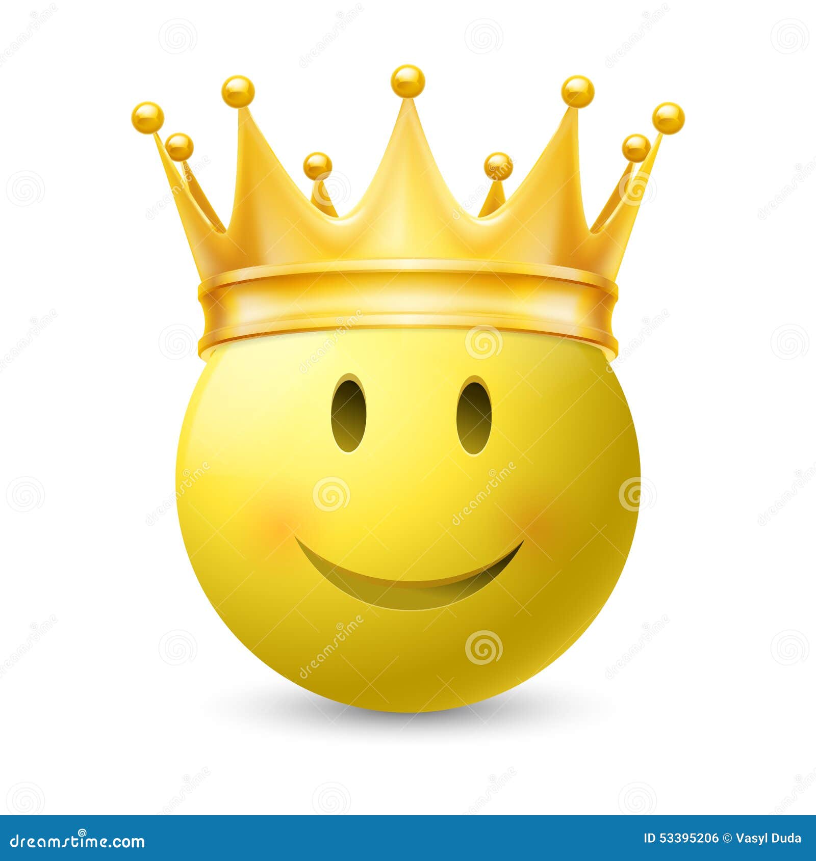 Yellow smiley face stock vector. Illustration of royal - 53395206