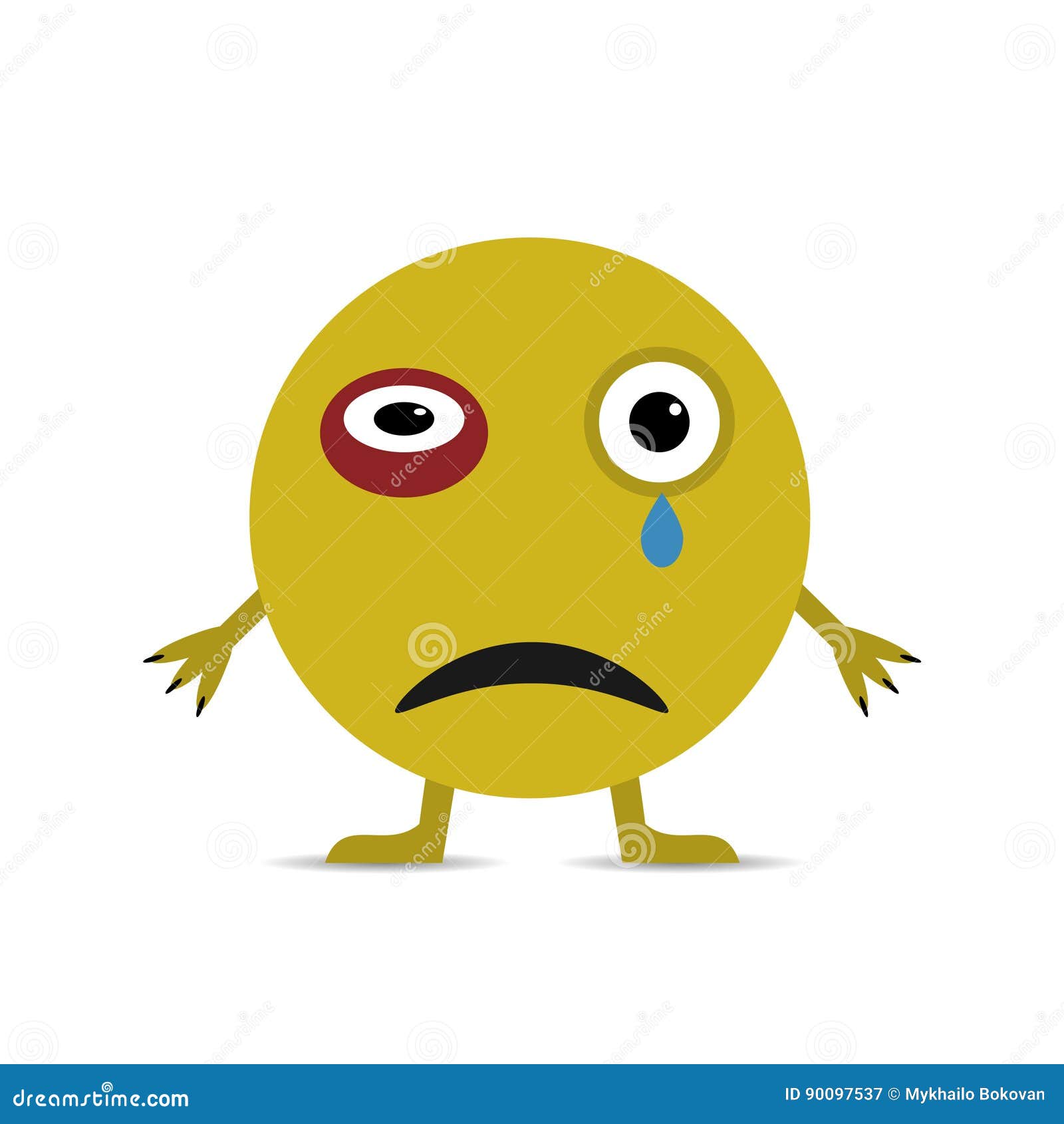 Yellow Smiley Face stock vector. Illustration of comic - 90097537