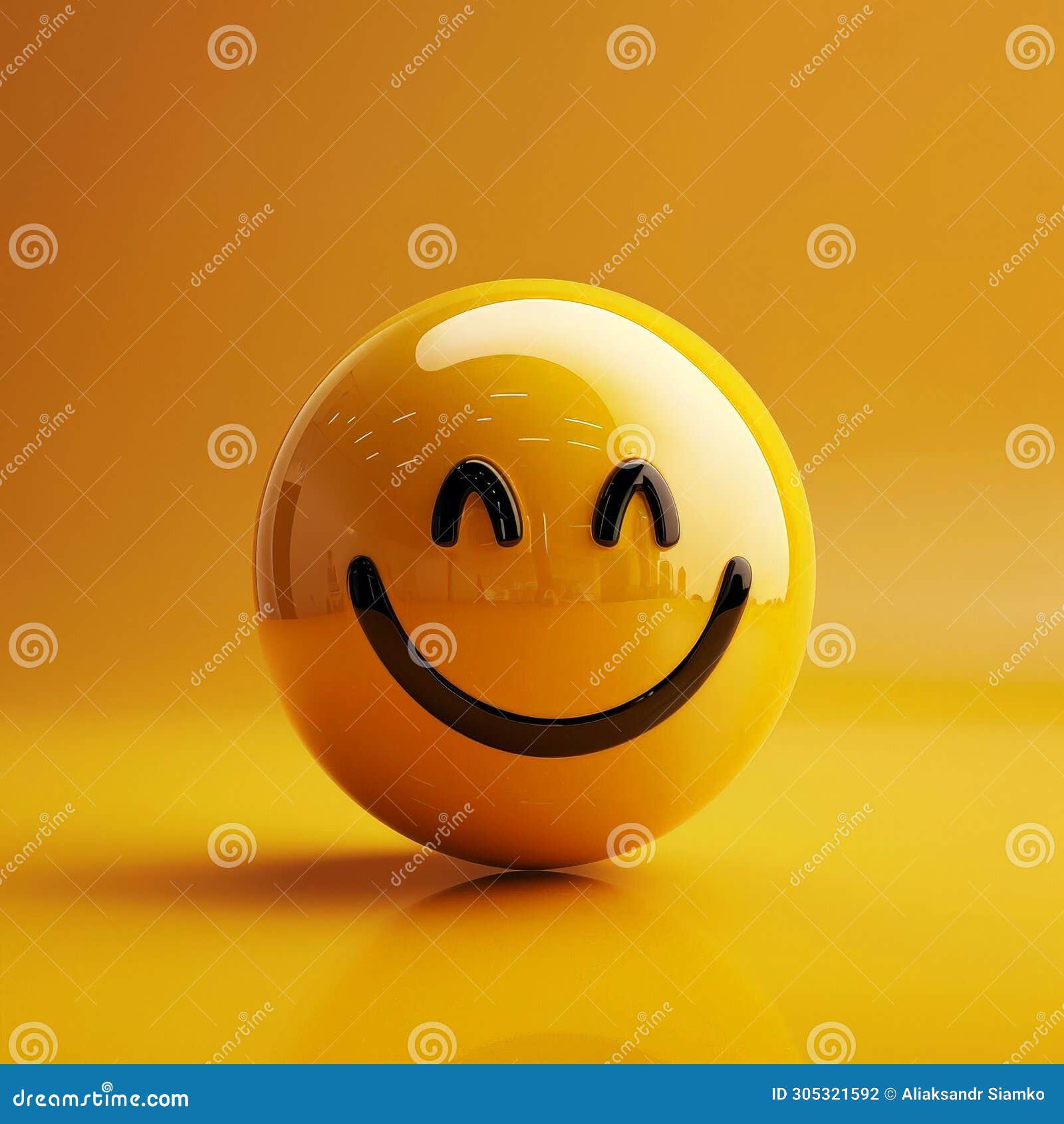 A Yellow Smiley Face on a Yellow Surface Stock Photo - Image of mood ...