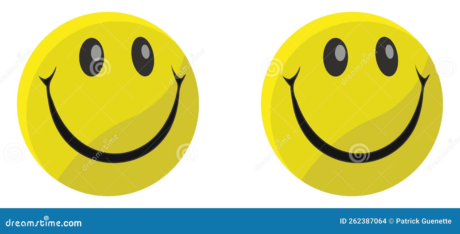 Yellow Smileys Faces Icon And Emoticons With Facial Expressions Vector ...