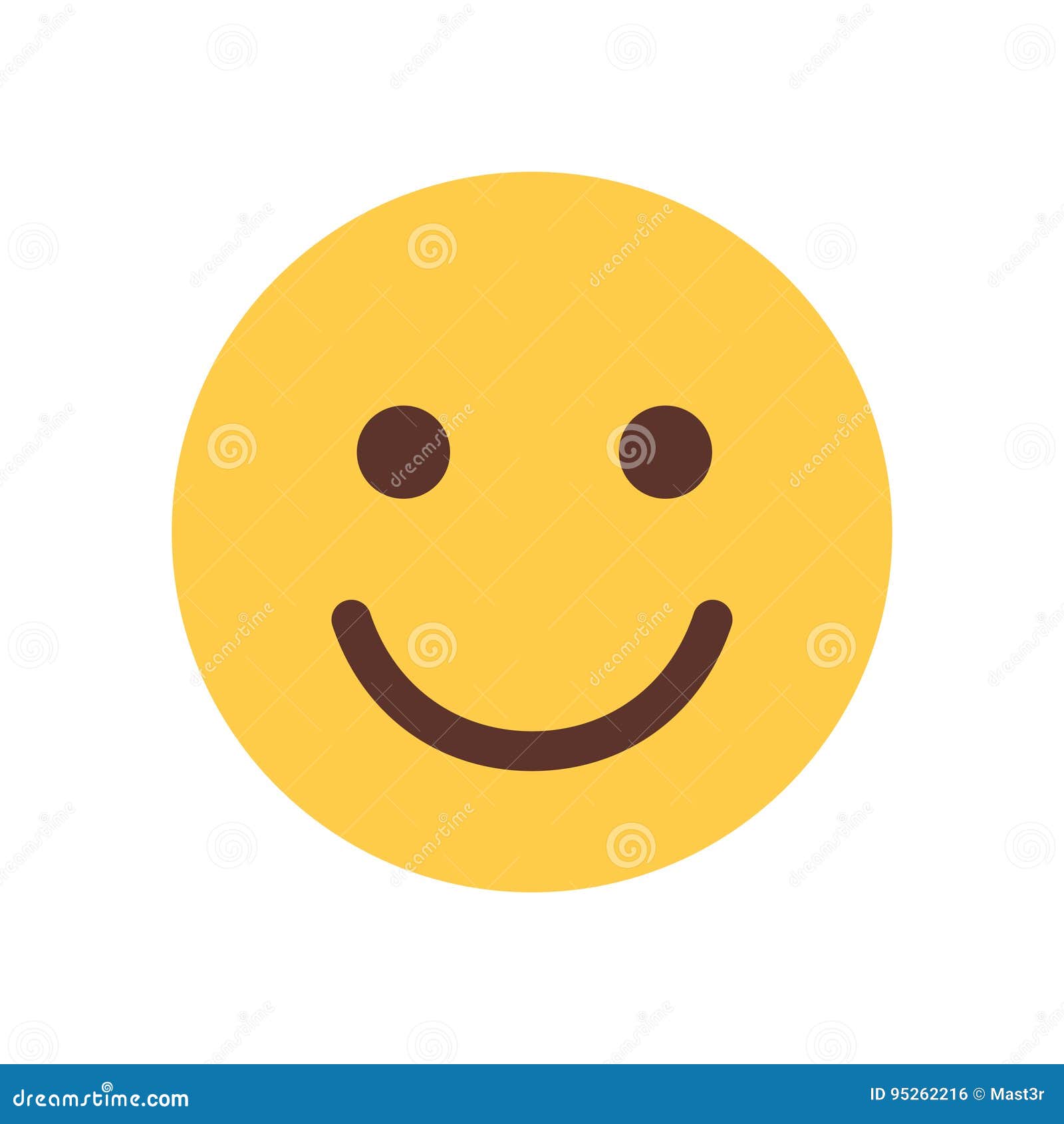 Yellow Smiling Cartoon Face Emoji People Emotion Icon Stock Vector