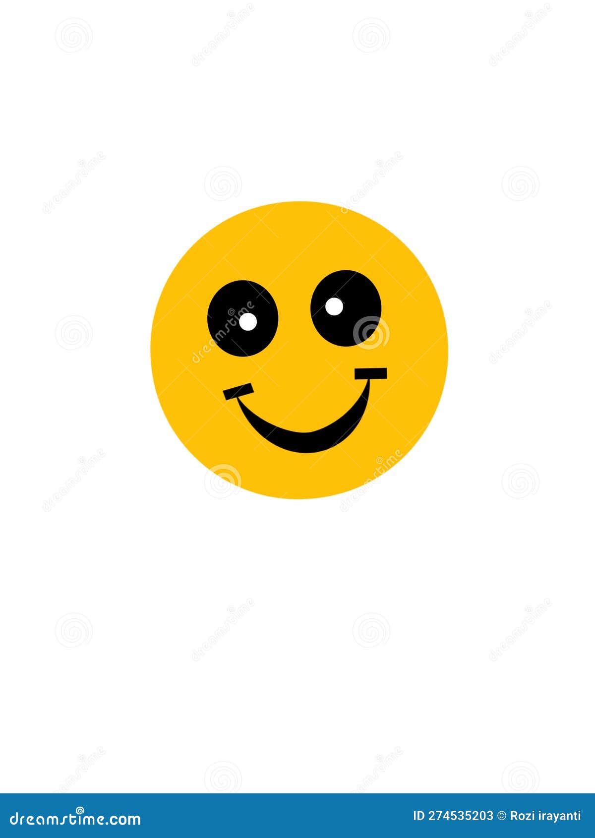 The Yellow Smiling Character Depicts Happiness Stock Illustration ...