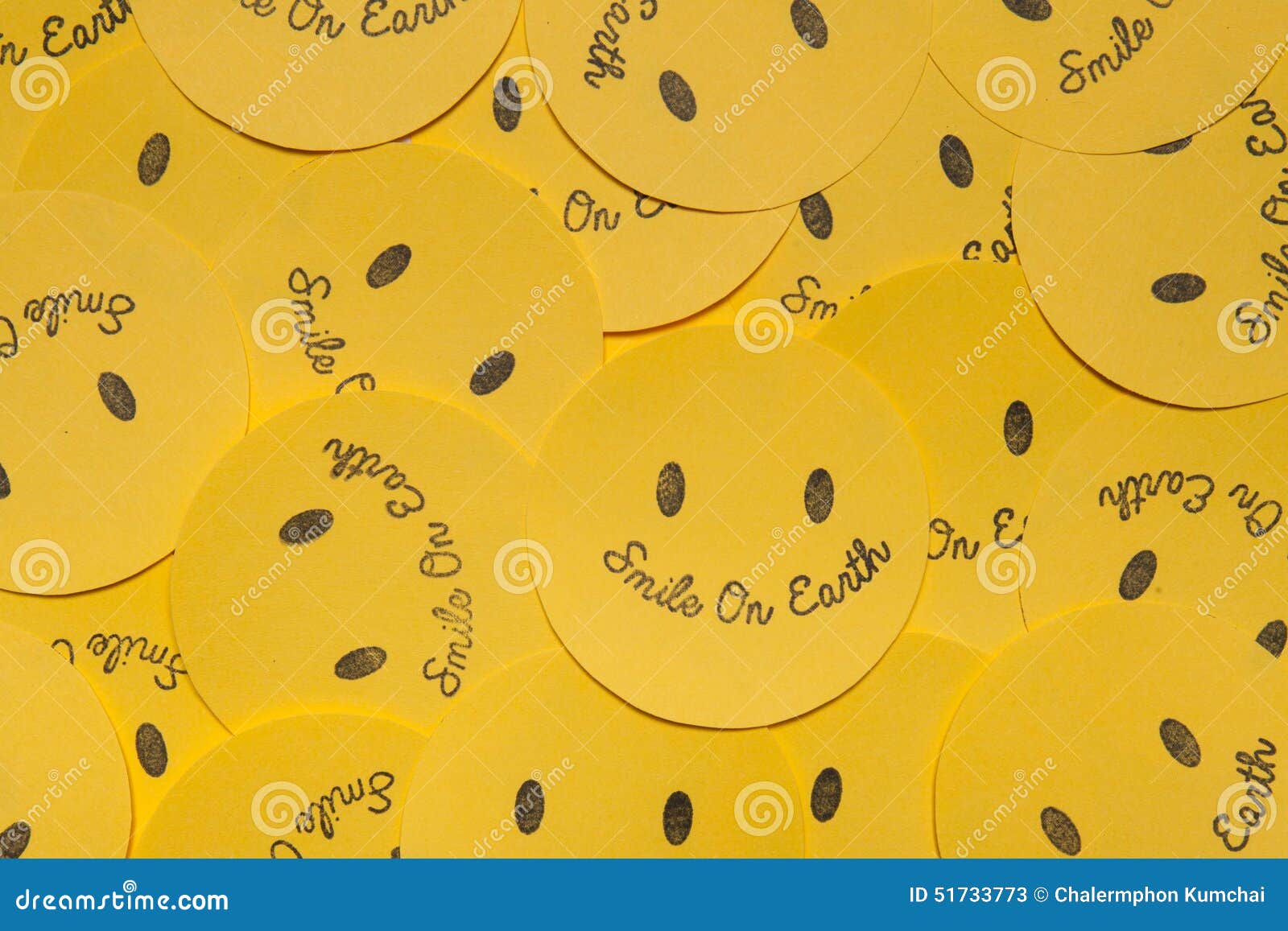 Yellow Smiling paper. stock image. Image of happiness - 51733773
