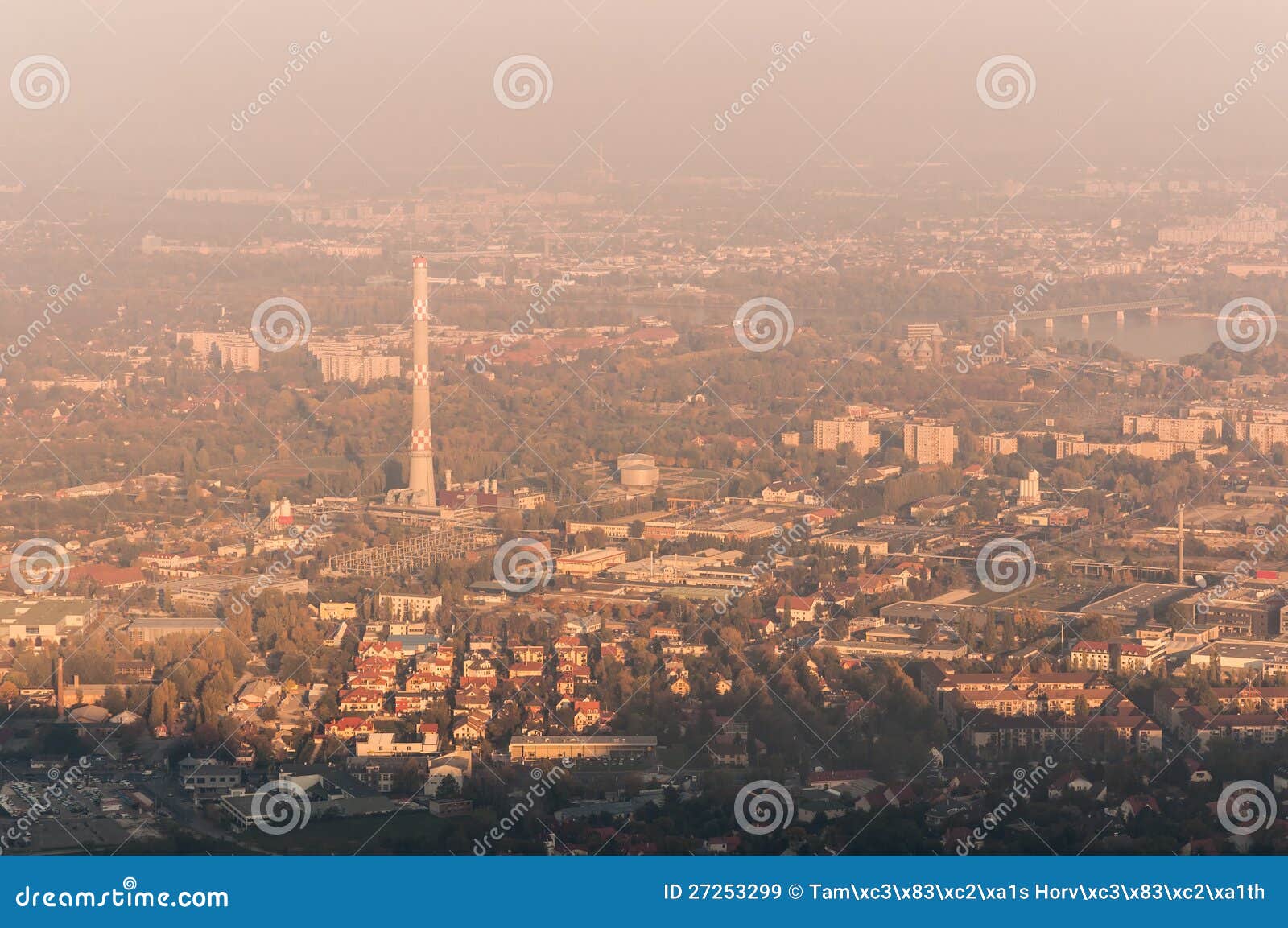 Yellow smog autumn sunset stock image. Image of autumn - 27253299