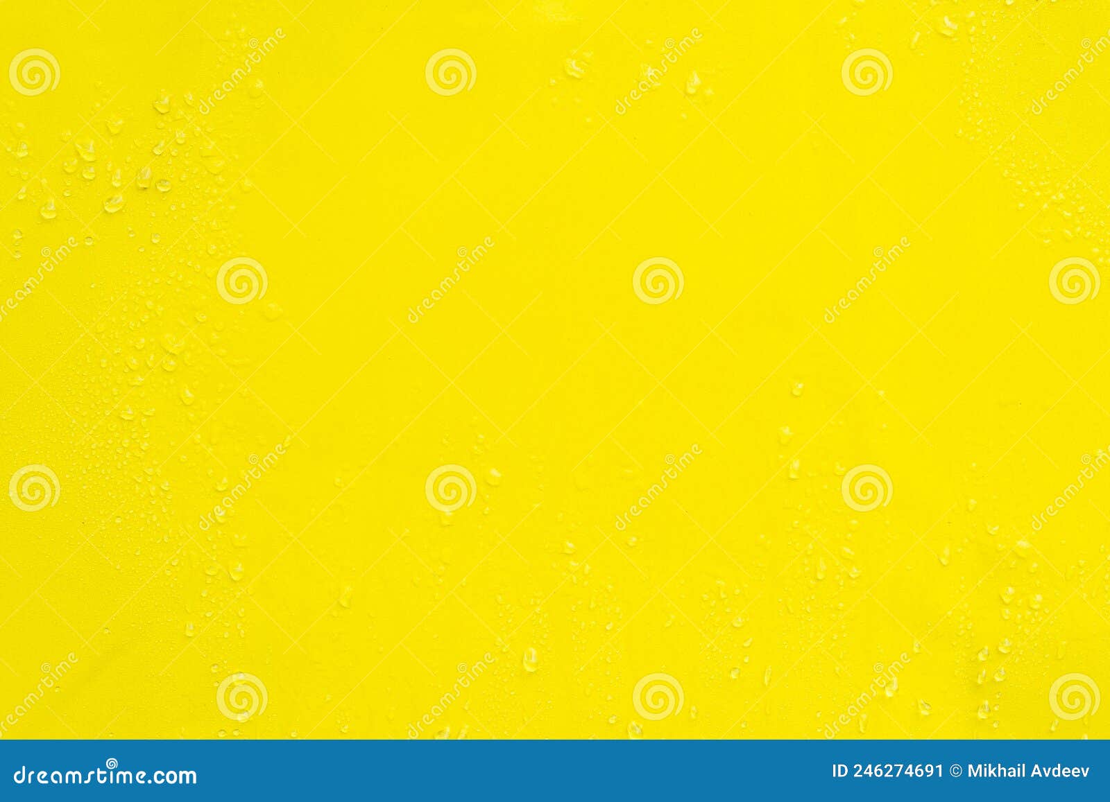 Yellow Smooth Surface with Drops of Water Stock Illustration ...
