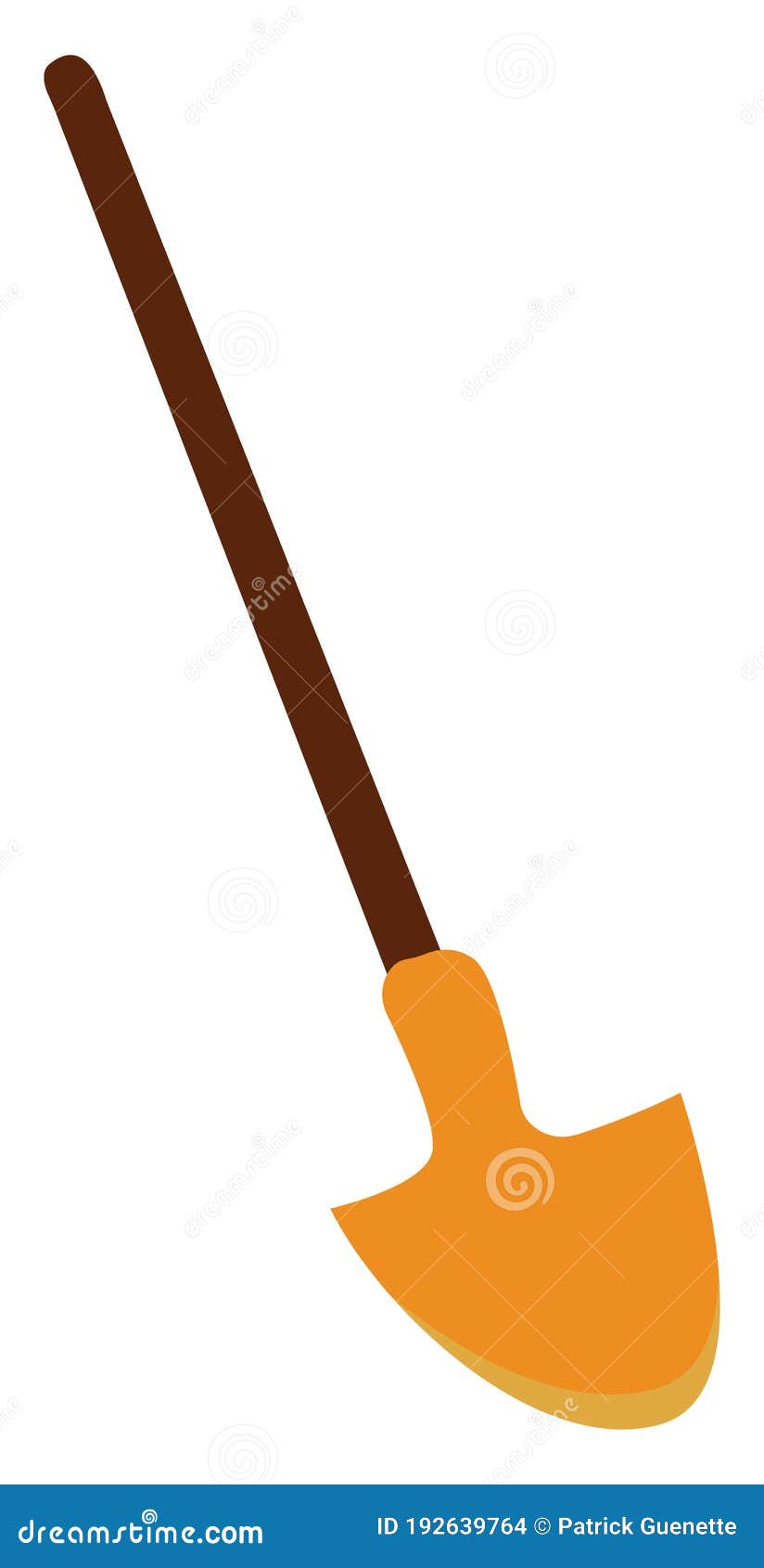 Yellow Spade, Illustration, Vector Stock Vector - Illustration of ...