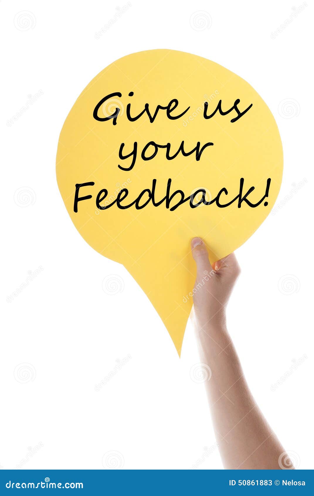 Yellow Speech Balloon with Give Us Feedback Stock Image - Image of ... Yellow Speech Balloon with Give Us Feedback Stock Image - Image of ...