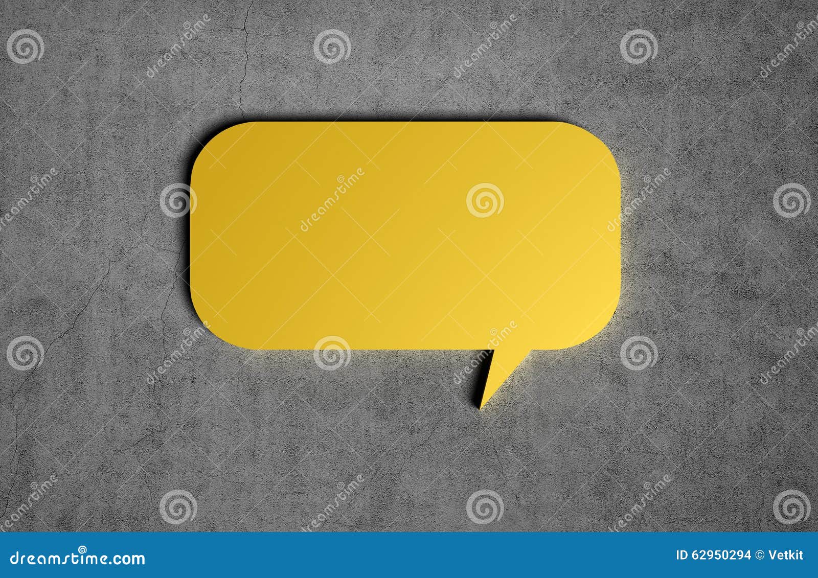 Yellow speech bubble stock illustration. Illustration of concept - 62950294