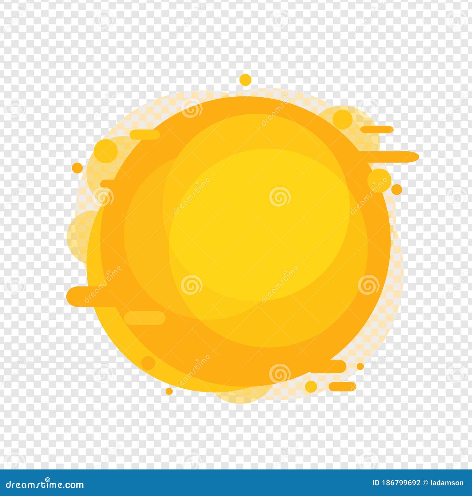 Yellow Speech Bubble Isolated Transparent Background Stock Vector ...