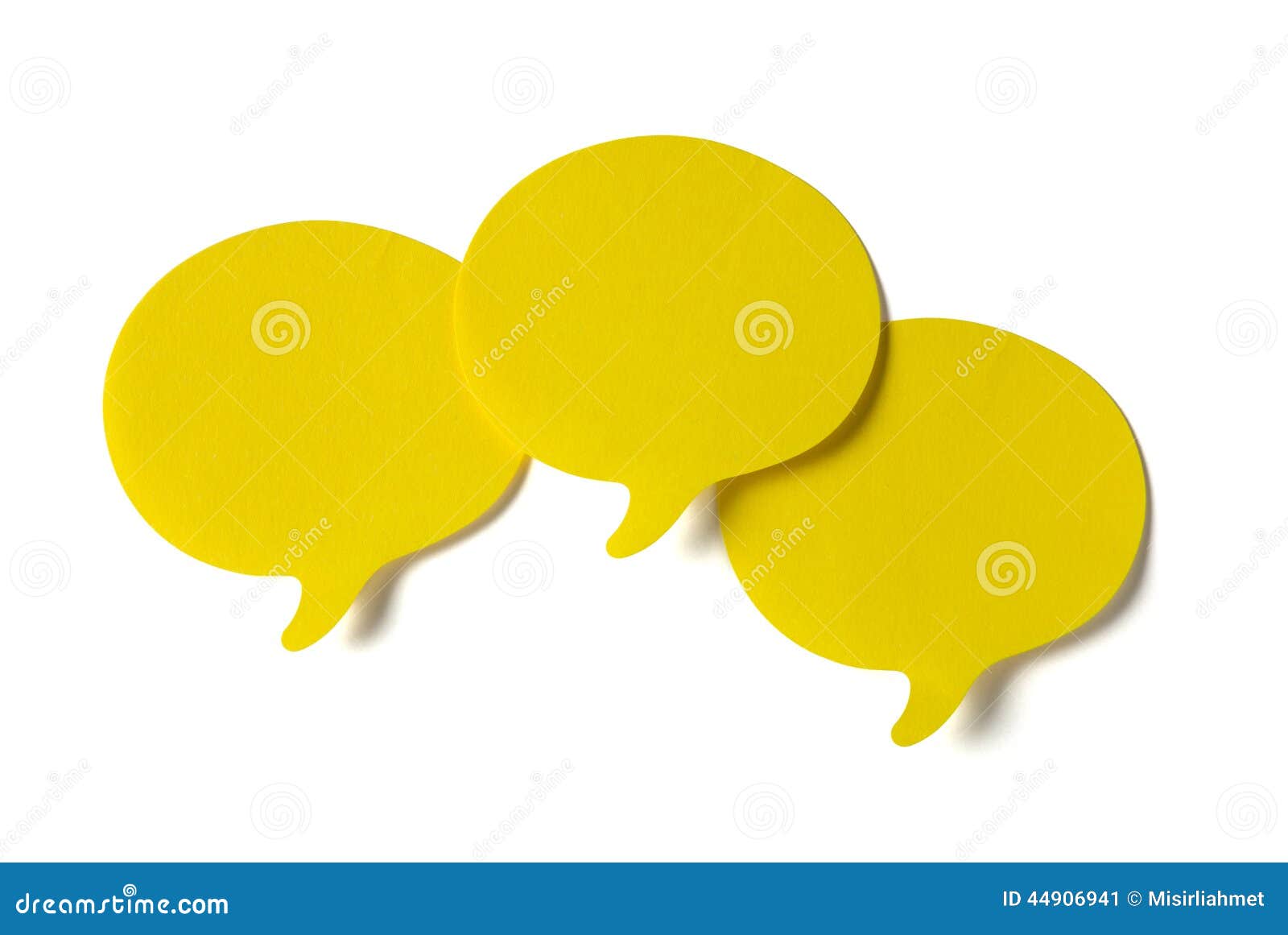 Yellow speech bubbles stock image. Image of background - 44906941