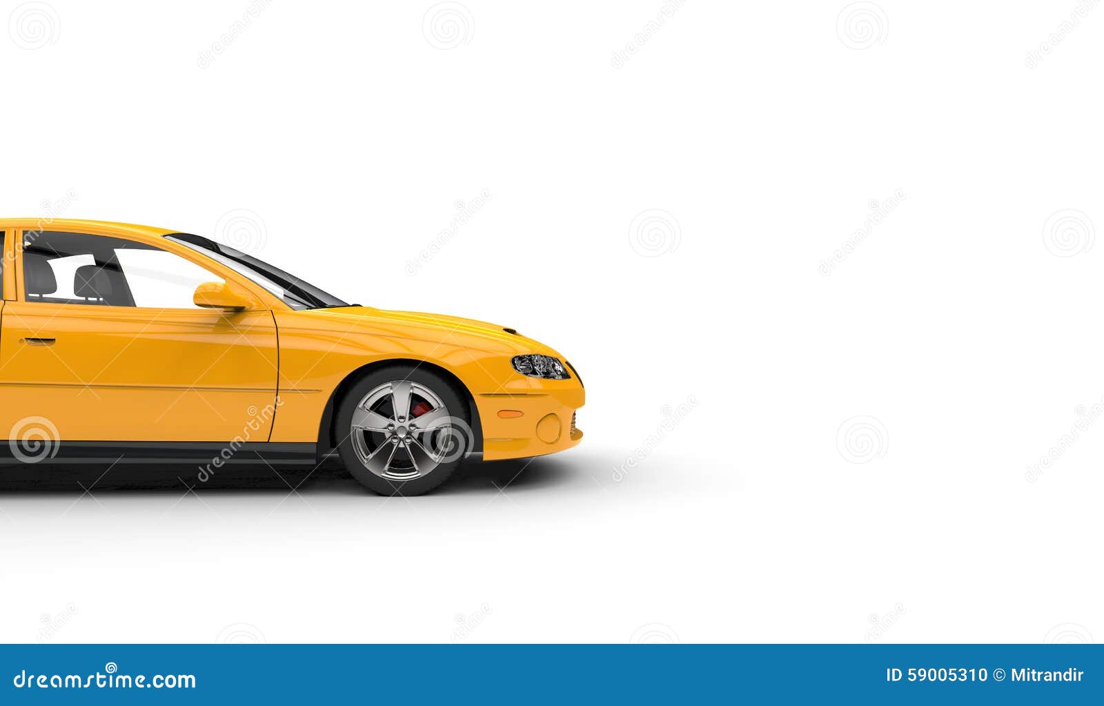Yellow Speedster Cut stock illustration. Illustration of color - 59005310