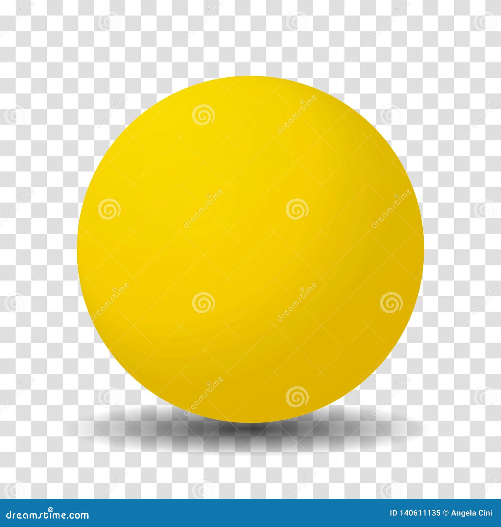 Yellow Sphere Ball stock vector. Illustration of glossy - 140611135
