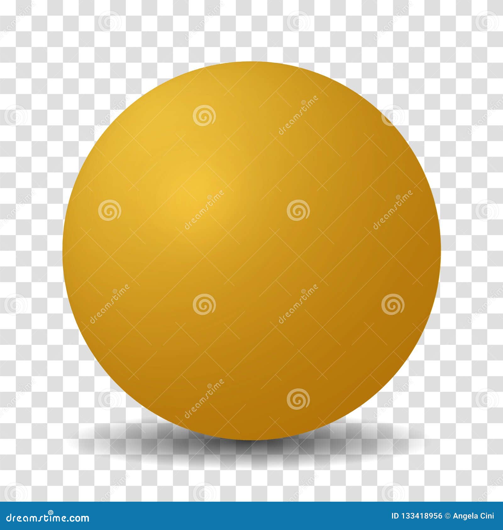 Yellow Sphere Vector stock vector. Illustration of shiny - 133418956