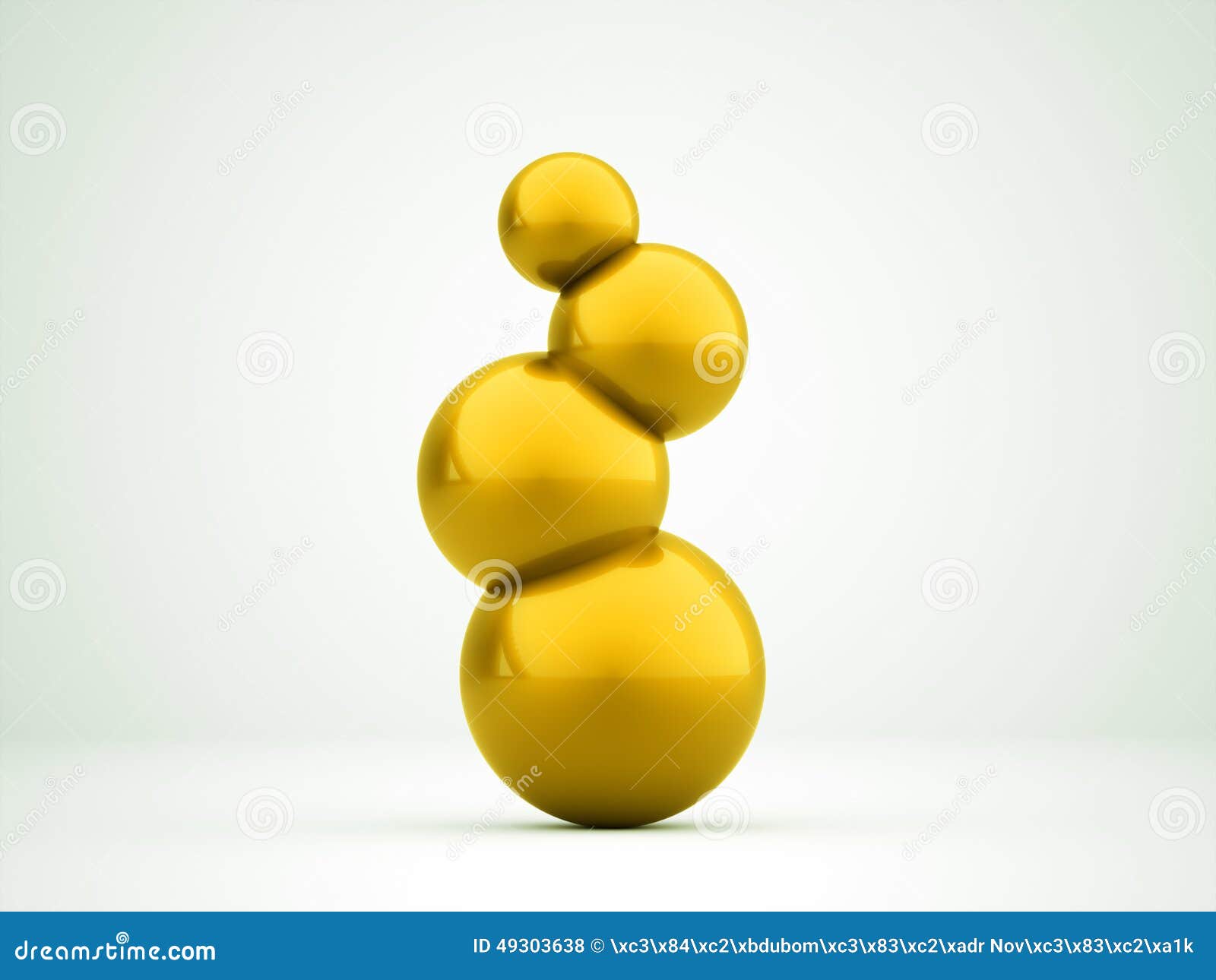 Yellow spheres rendered stock illustration. Illustration of circle ...