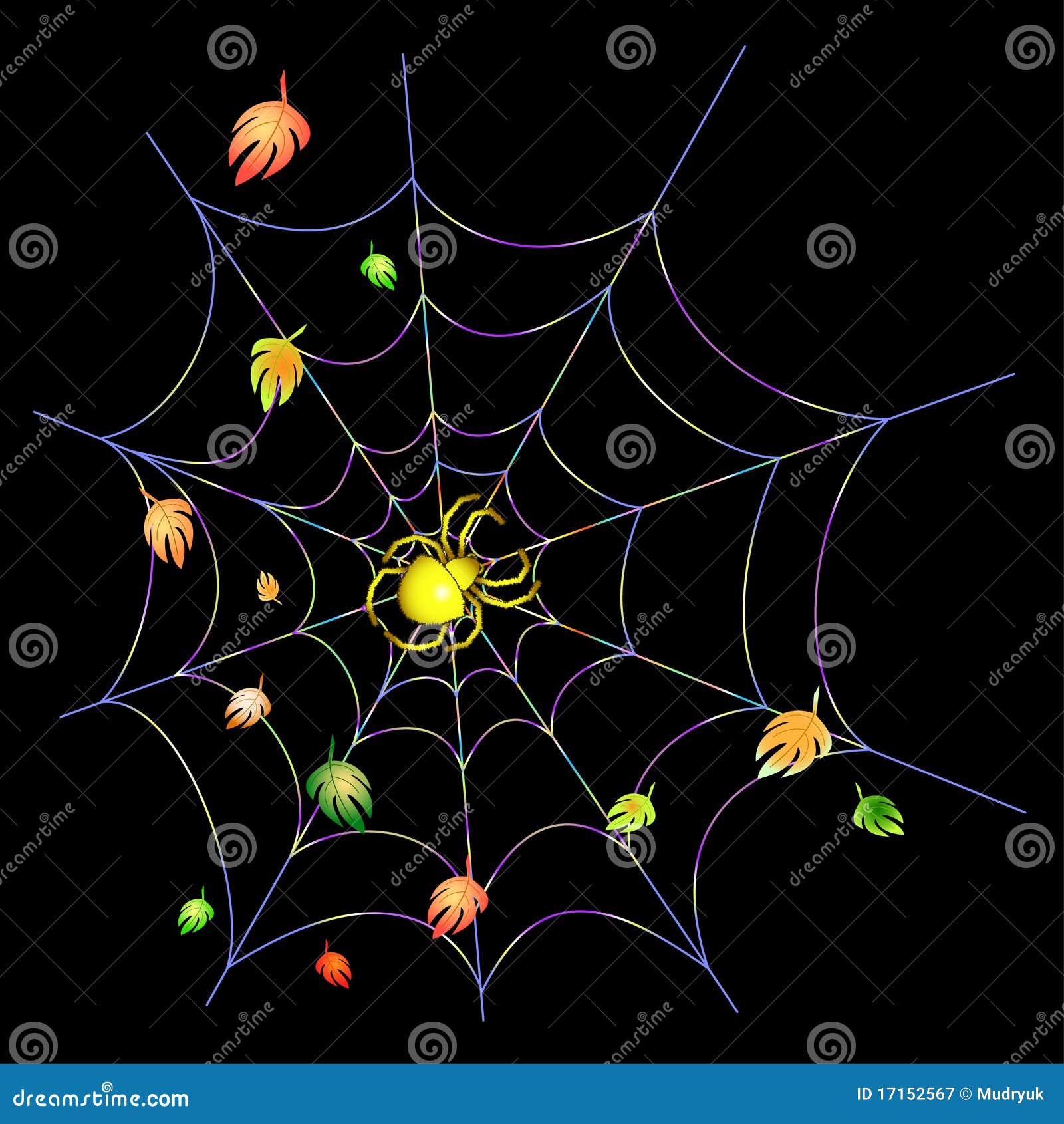 Red And Yellow Spider Design Texture Wallpaper Stock Photography ...