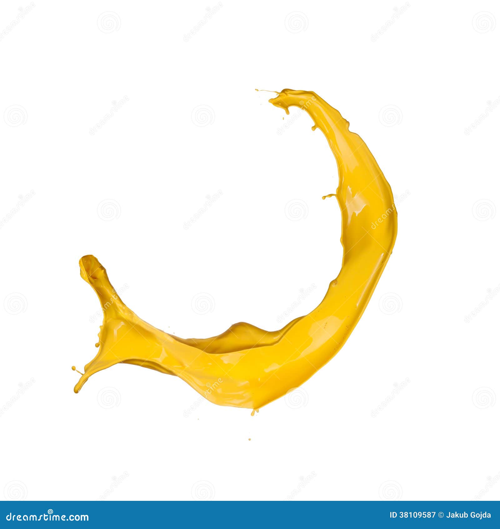 Yellow splash stock image. Image of water, splashing - 38109587