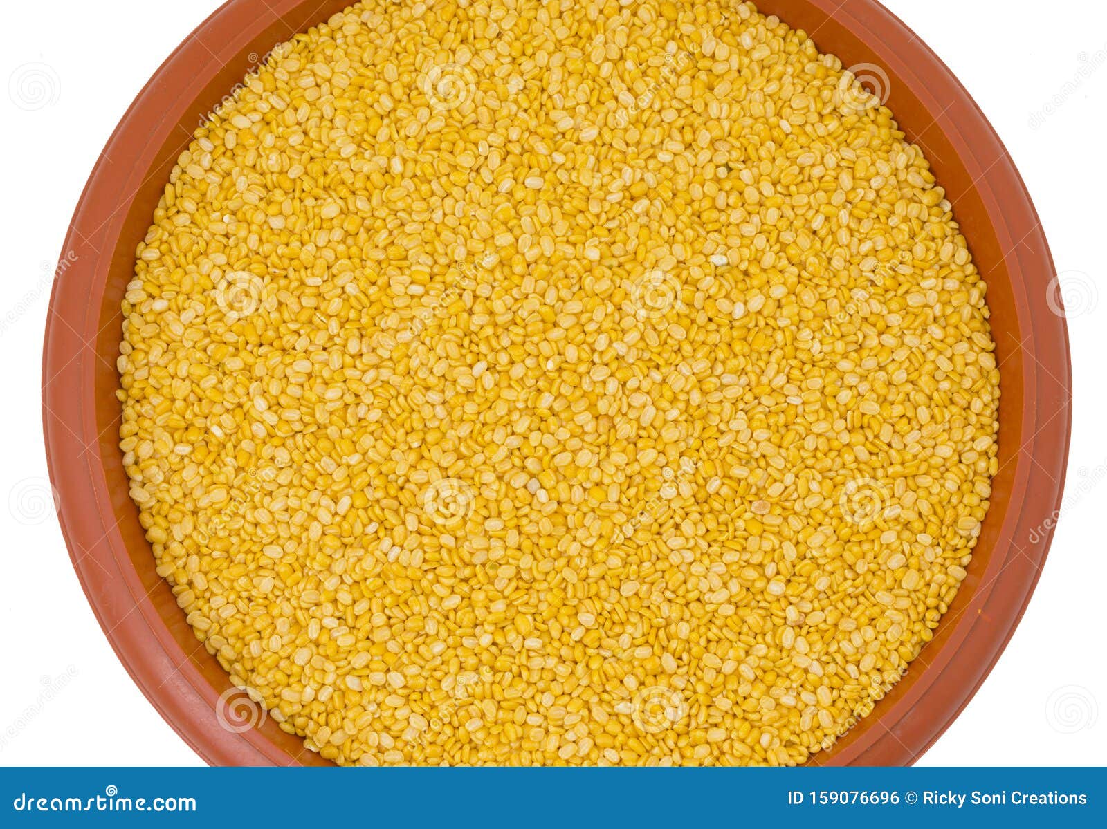 Yellow Split Dal Also Know As Mogar Dal or Mung Dal Stock Photo - Image ...