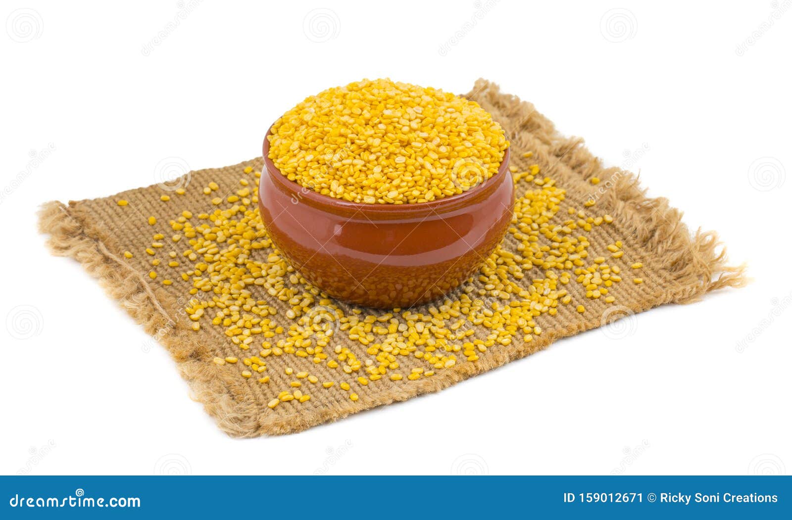 Yellow Split Dal Also Know As Mogar Dal or Mung Dal Stock Image - Image ...