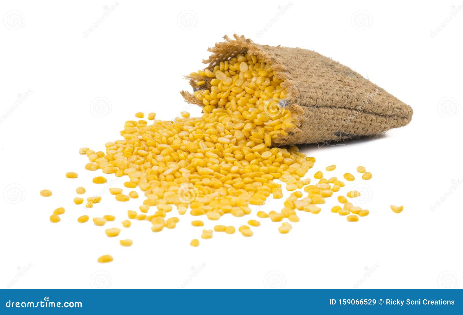 Yellow Split Dal Also Know As Mogar Dal or Mung Dal Stock Image - Image ...