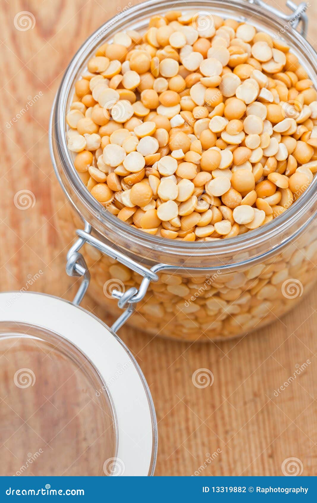 Yellow Split Lentils in a Glass Jar Stock Photo - Image of nutrition ...