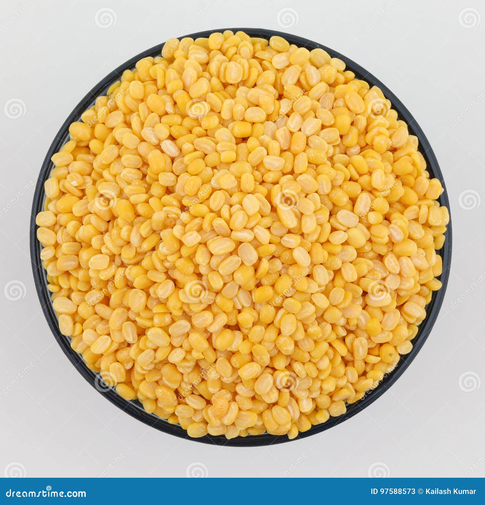 Yellow split mung dal stock image. Image of seed, background - 97588573