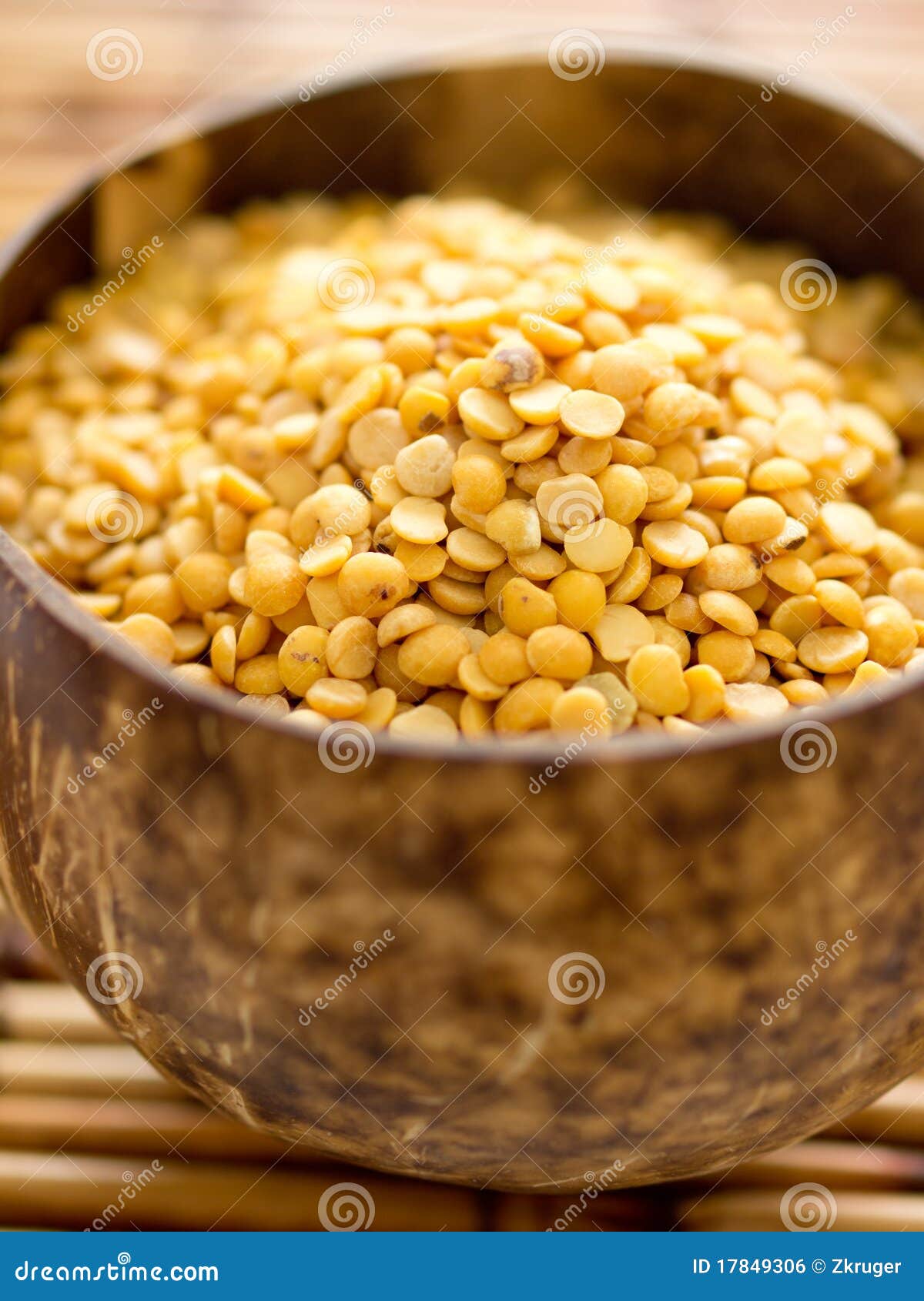 Yellow split peas stock photo. Image of closeup, vegan - 17849306