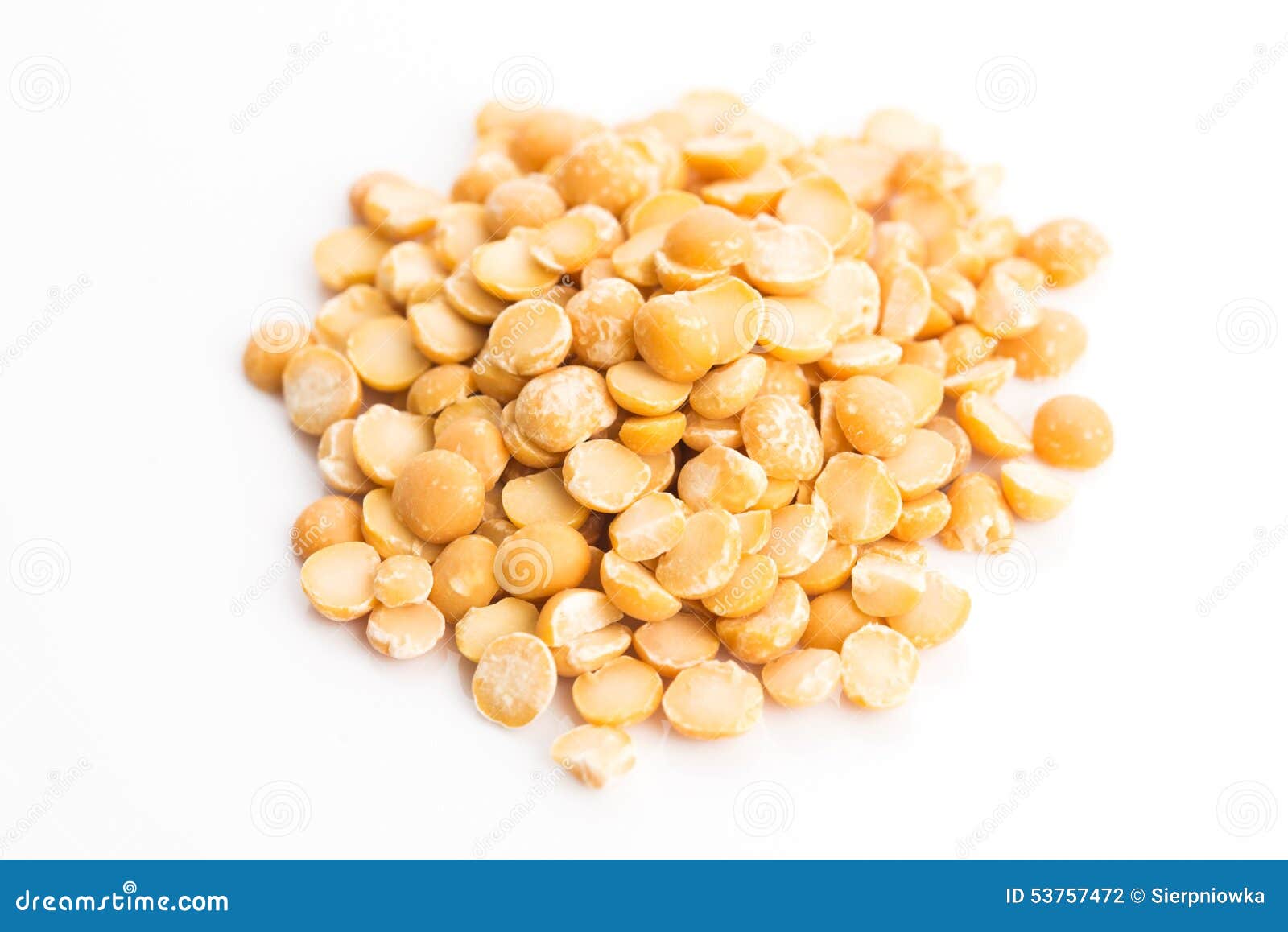 Yellow split peas stock photo. Image of legume, yellow - 53757472