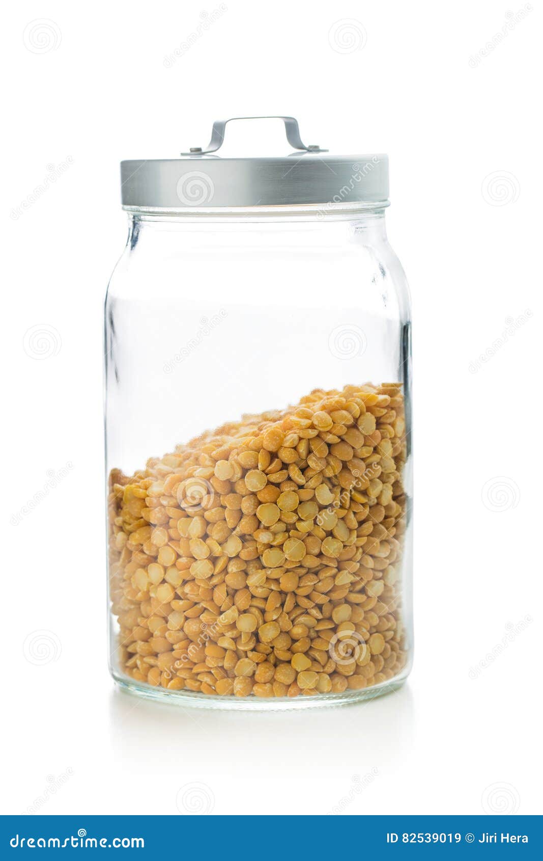 Yellow split peas in jar. stock image. Image of fresh - 82539019