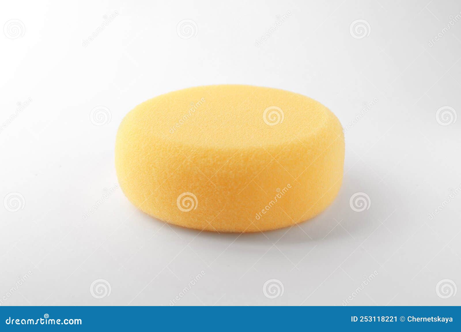 Yellow Sponge for Clay Modeling on White Background Stock Image - Image ...