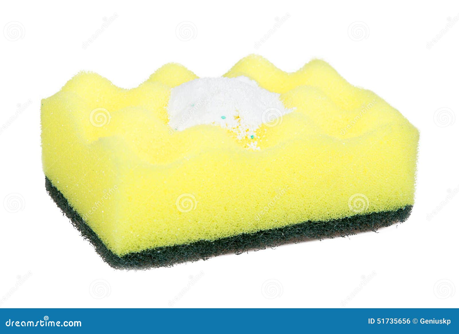 Yellow sponge with powder stock photo. Image of color - 51735656