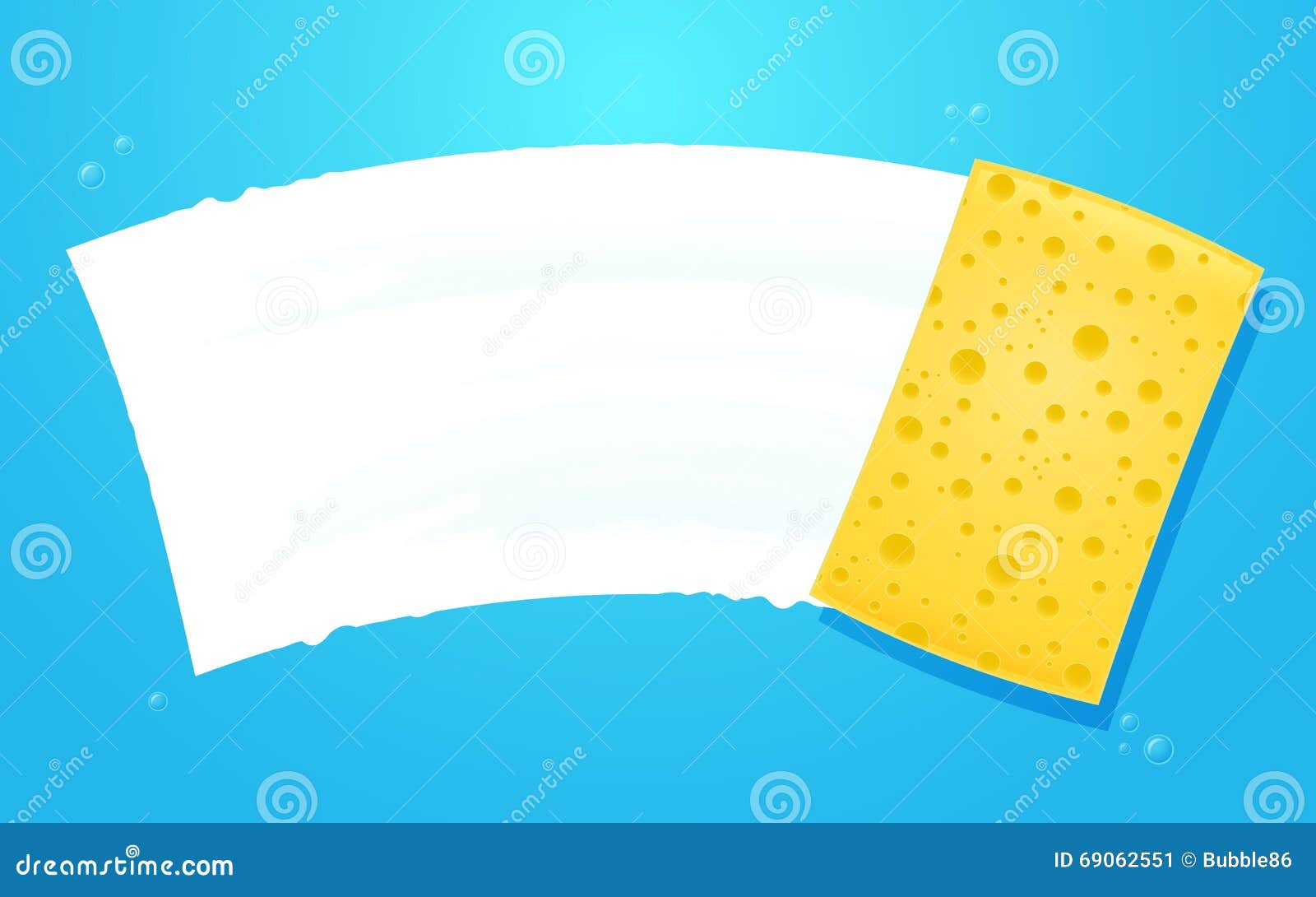 Yellow Sponge stock illustration. Illustration of dust - 69062551