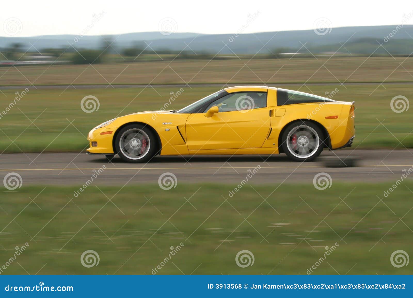 Yellow sport car stock photo. Image of activity, modified - 3913568