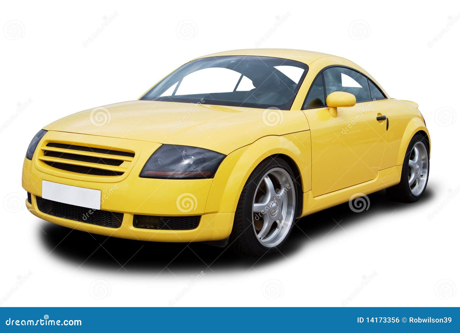 Yellow Sports Car stock photo. Image of attractive, limousine - 14173356